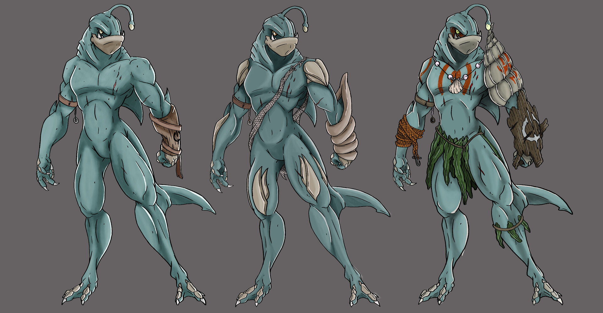 ArtStation - Merman character concept