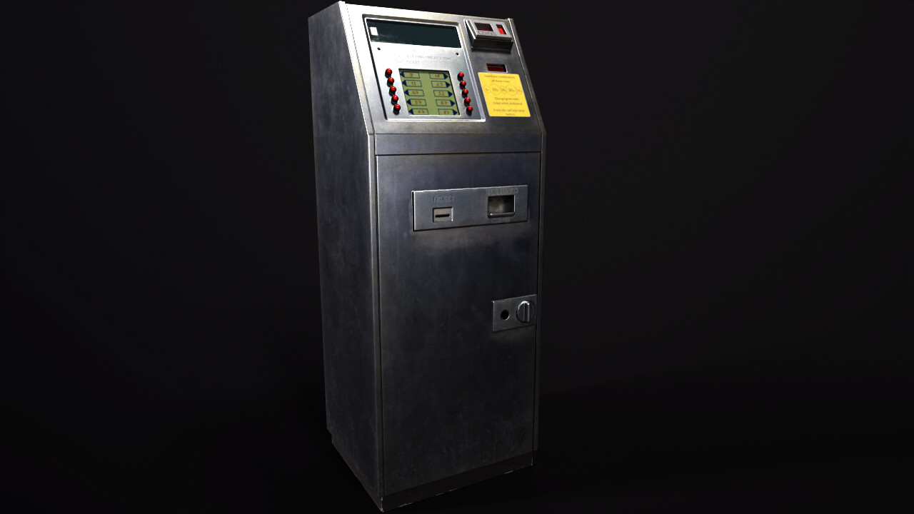ArtStation - English Vintage Ticket Machine