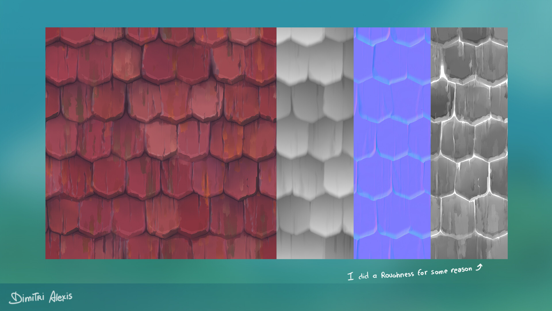 Painterly roof texture, Dimitri Alexis : A little painterly roof texture I did lately on ...