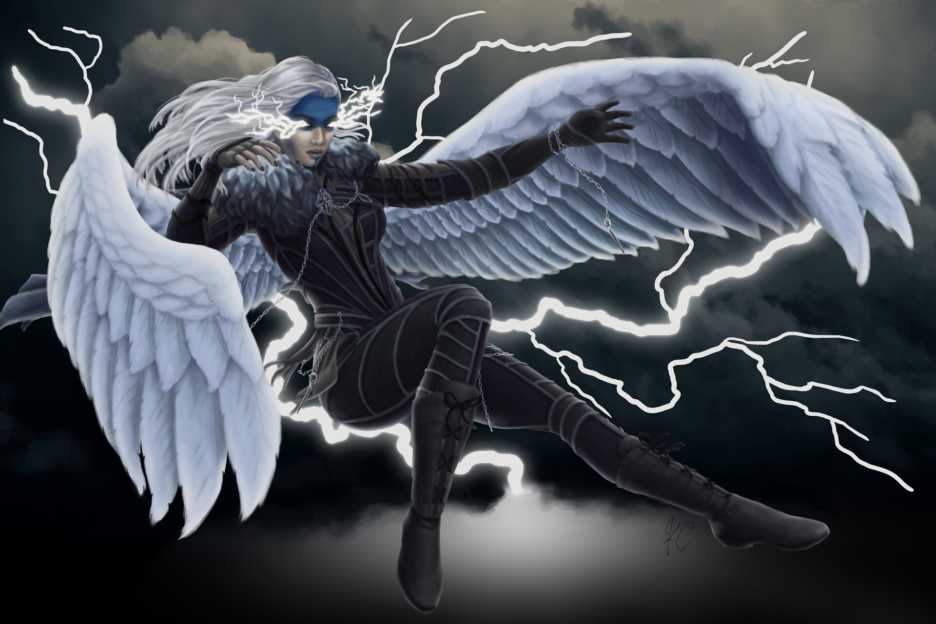 ArtStation - Yasha Rages with the Storm