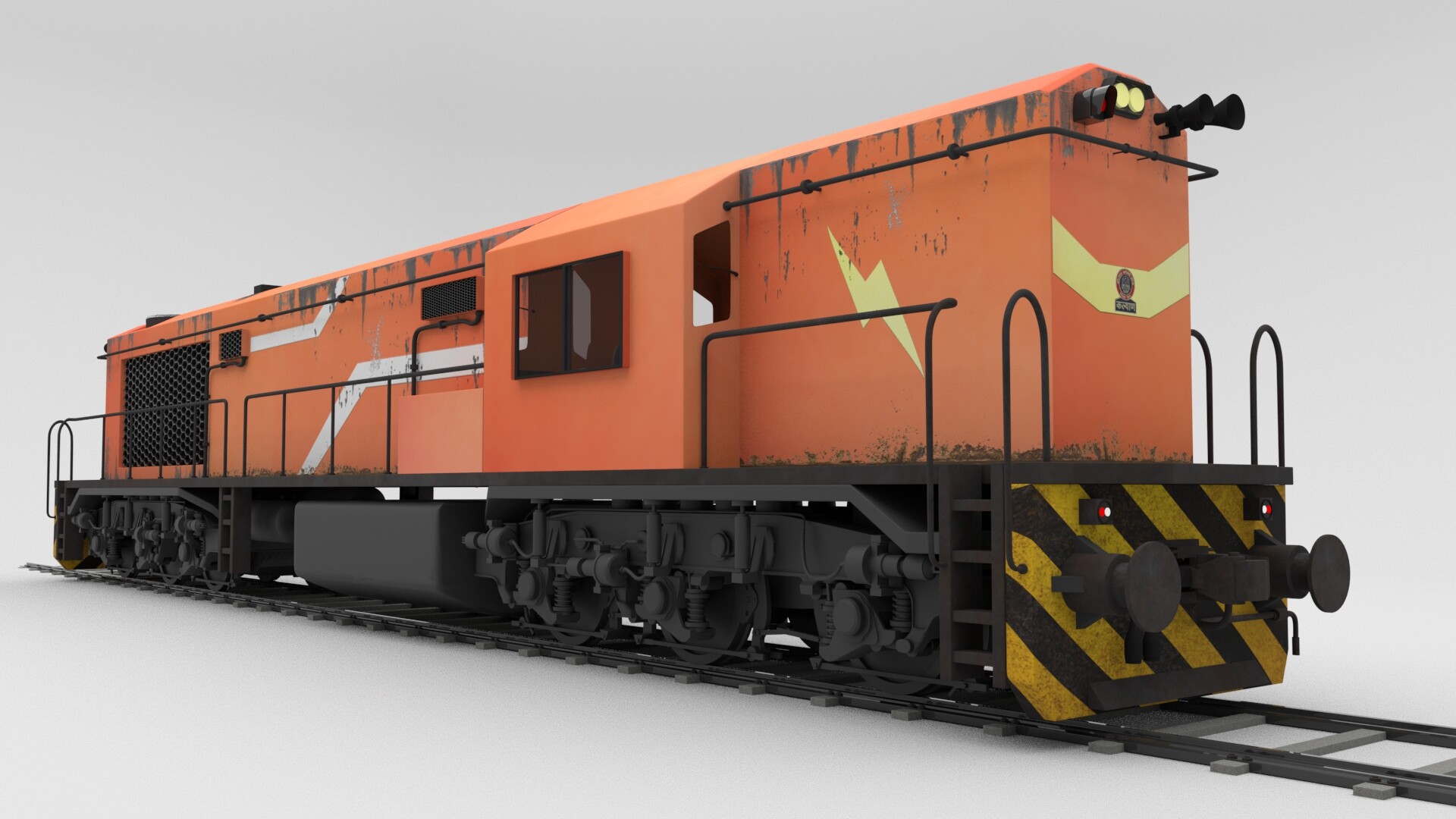ArtStation - 3d WDM3D DIESEL LOCOMOTIVE