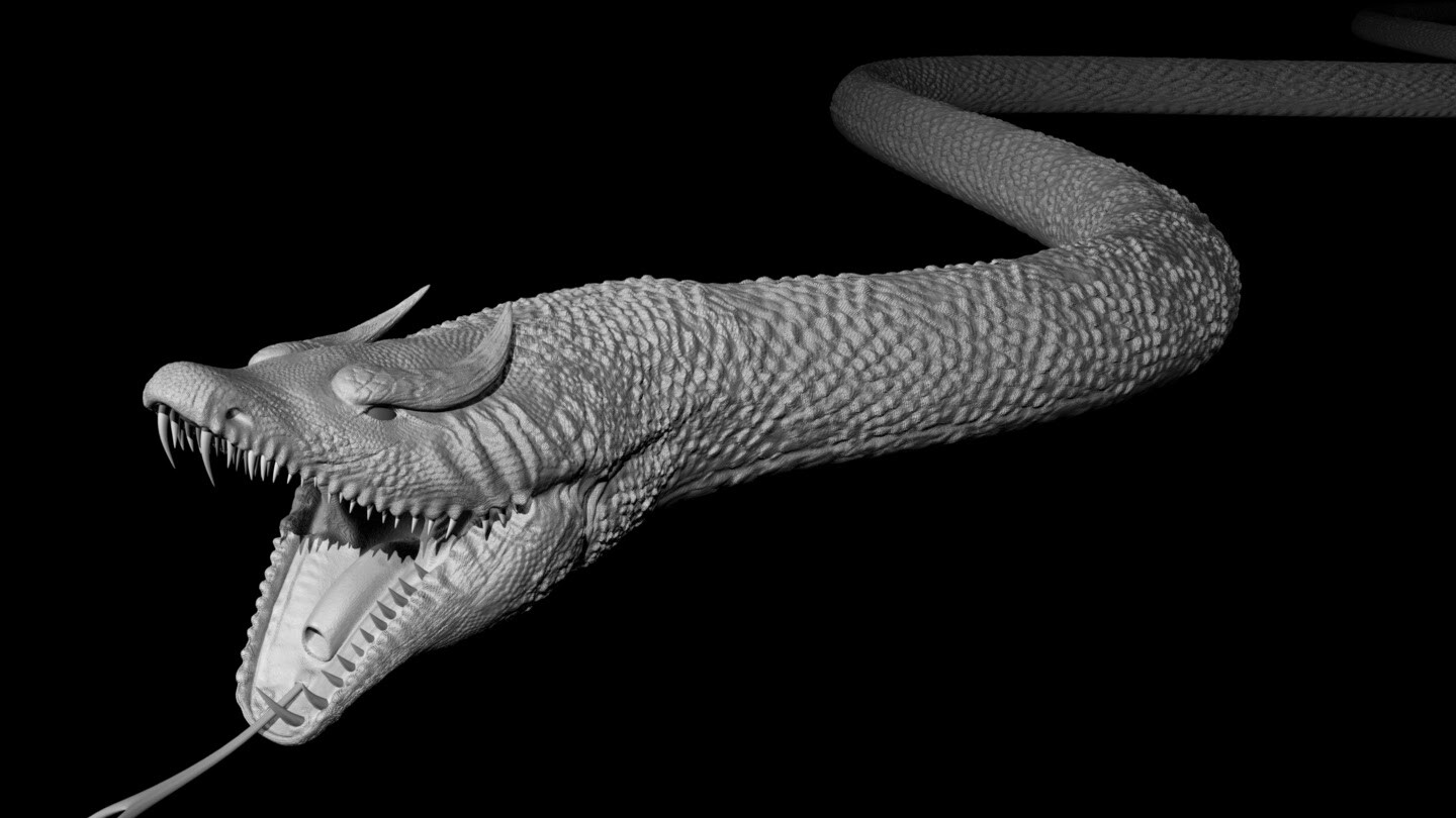 ArtStation - Snake 3D Model