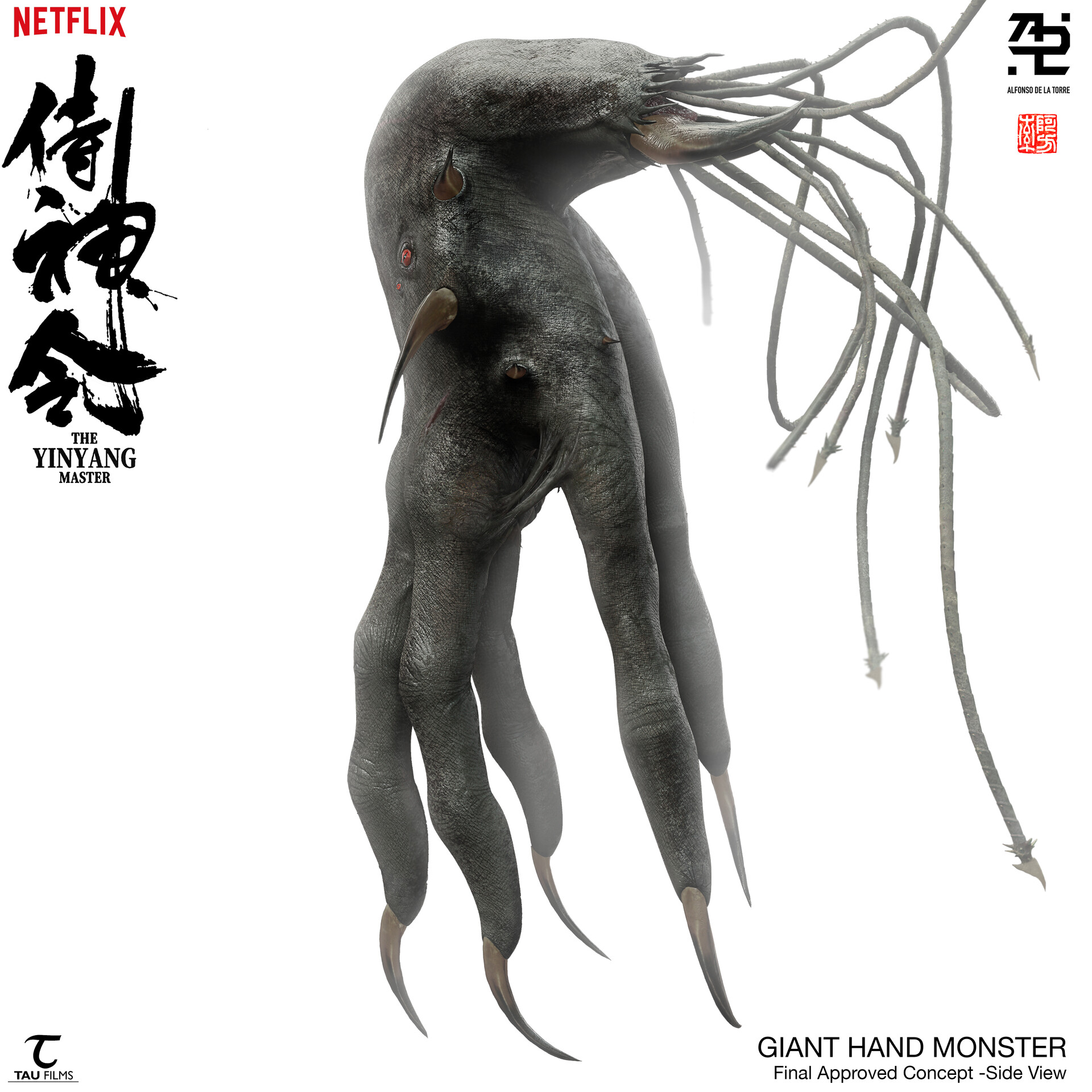 Alfonso de la Torre - "Giant Monster Hand" for "The Yin Yang Master ...
