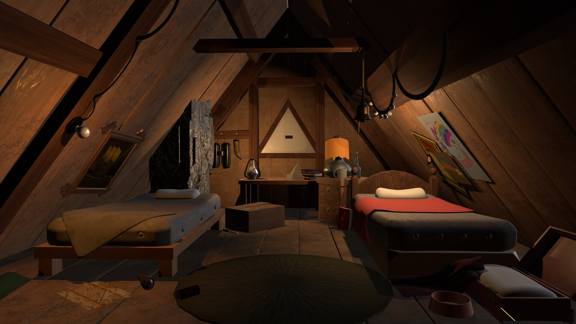ArtStation - Gravity falls room