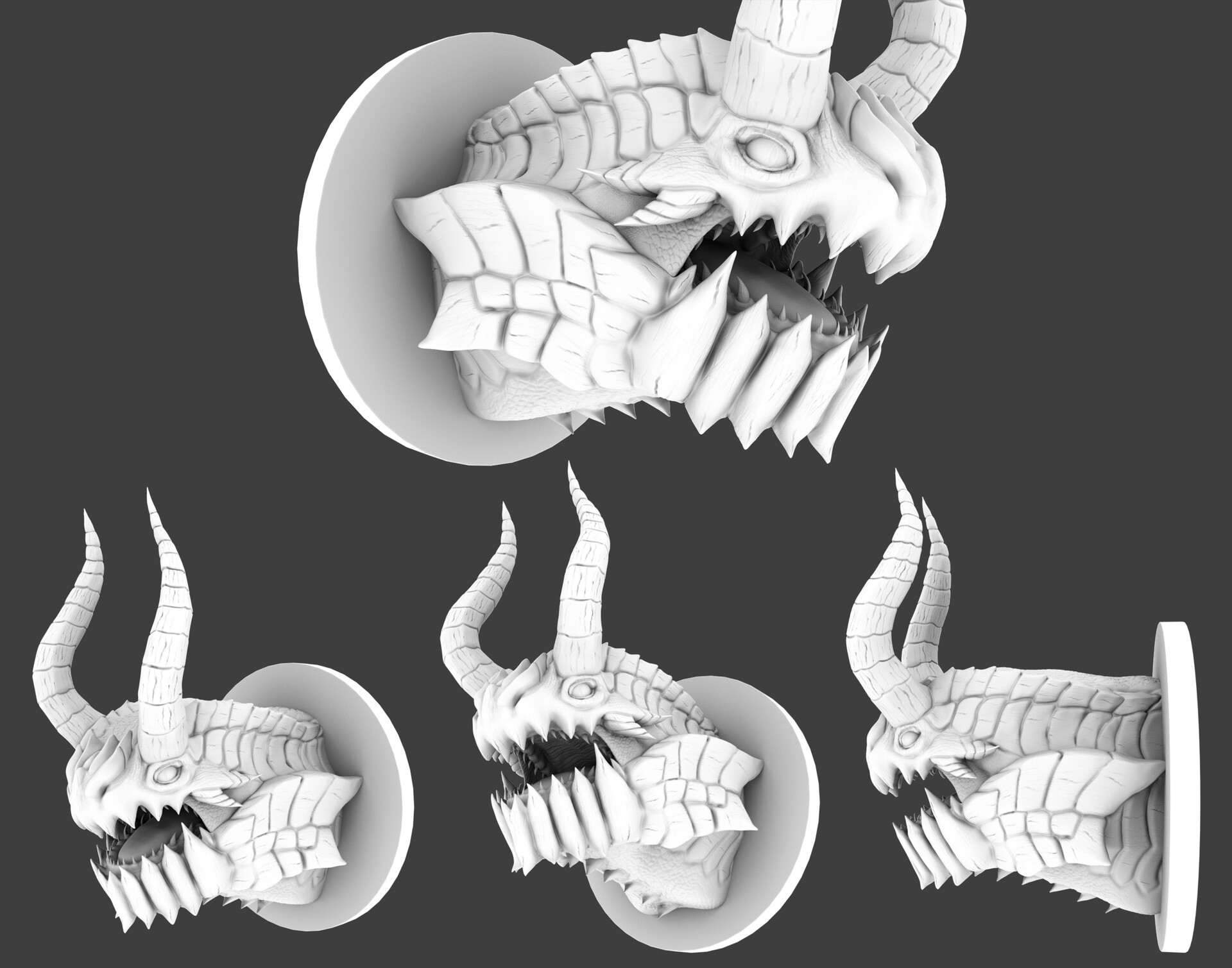 ArtStation - Dragon Sculpture - "Gore Magala"