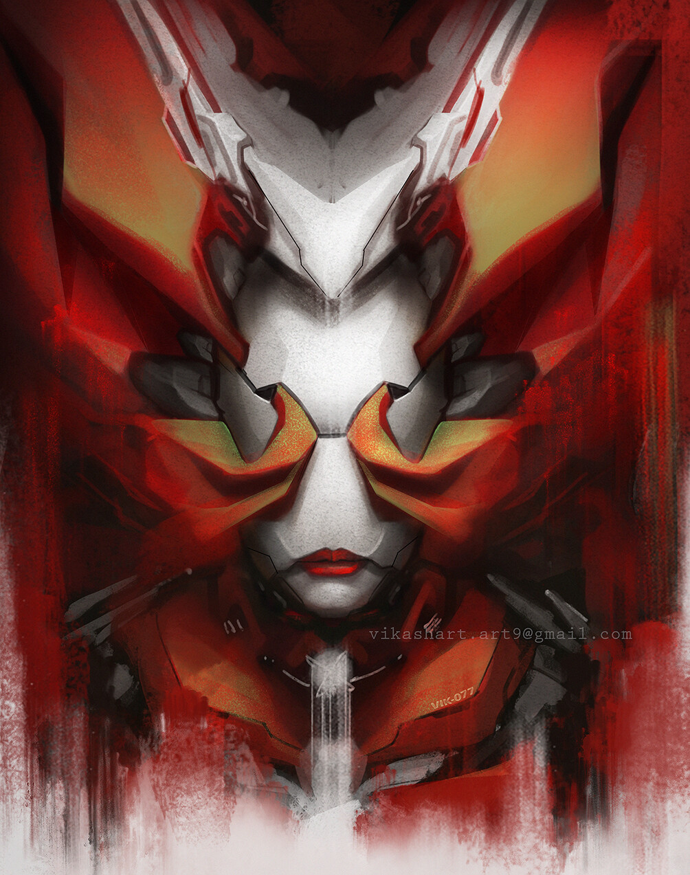 ArtStation - Digital Robot painting Art Vik-077 concept Artwork