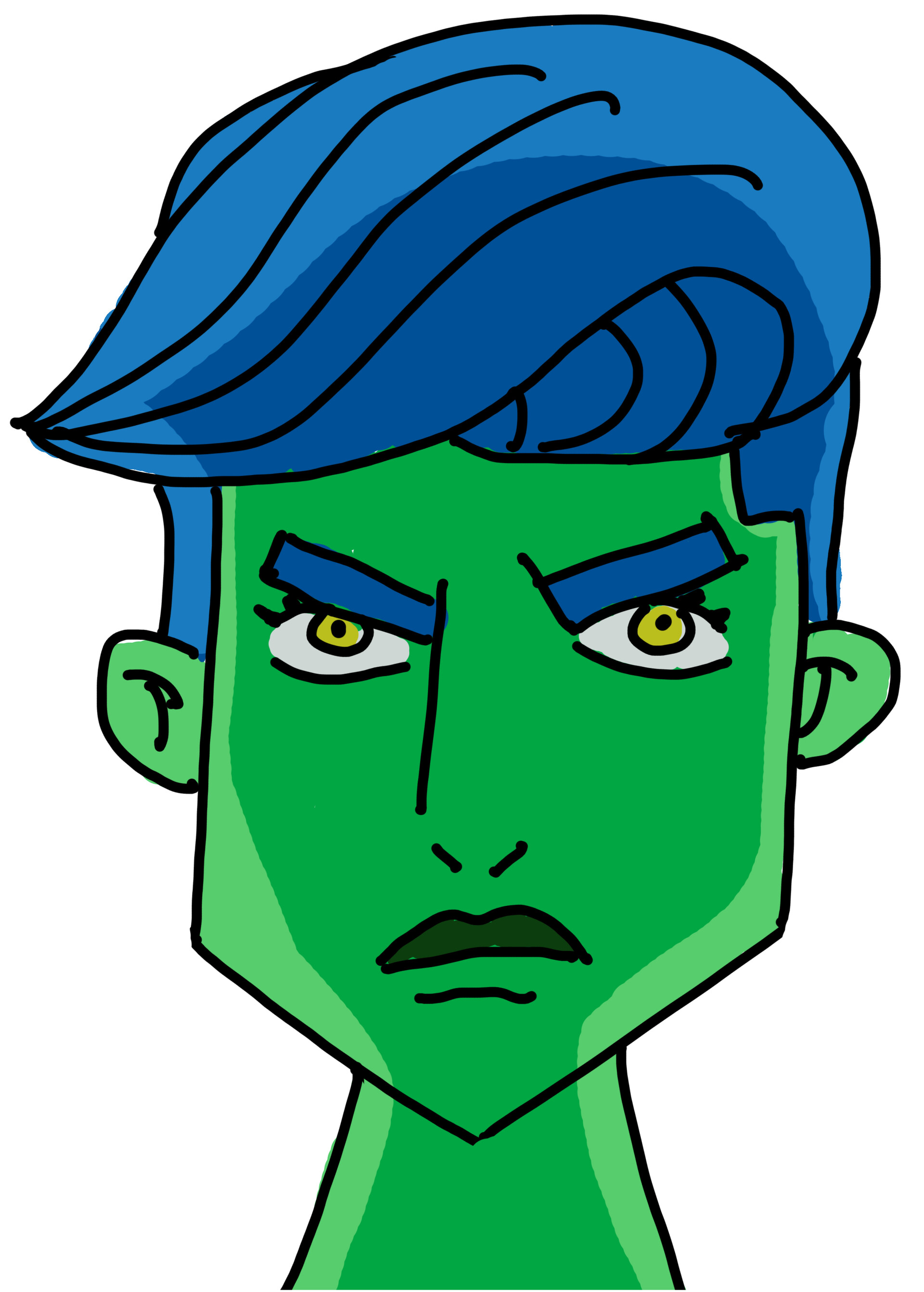 demeter face drawing