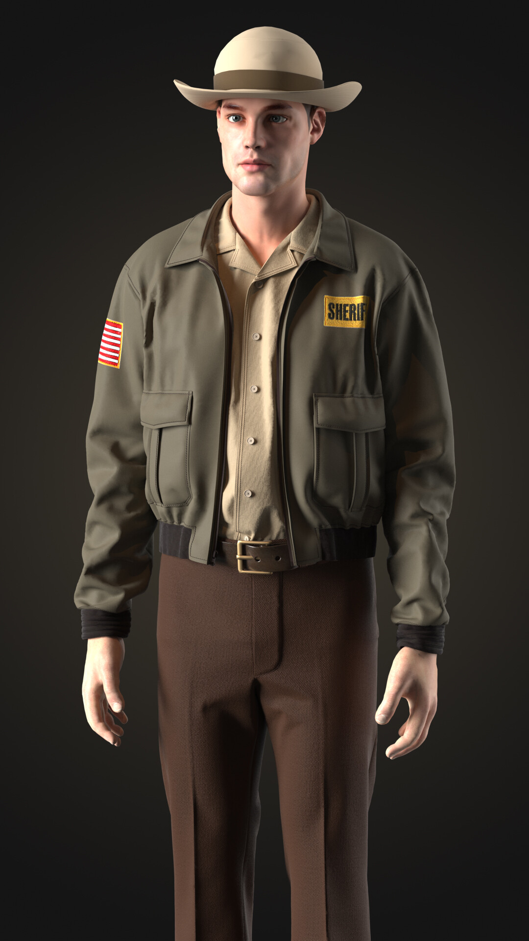ArtStation - Sheriff / Practice in Marvelous designer