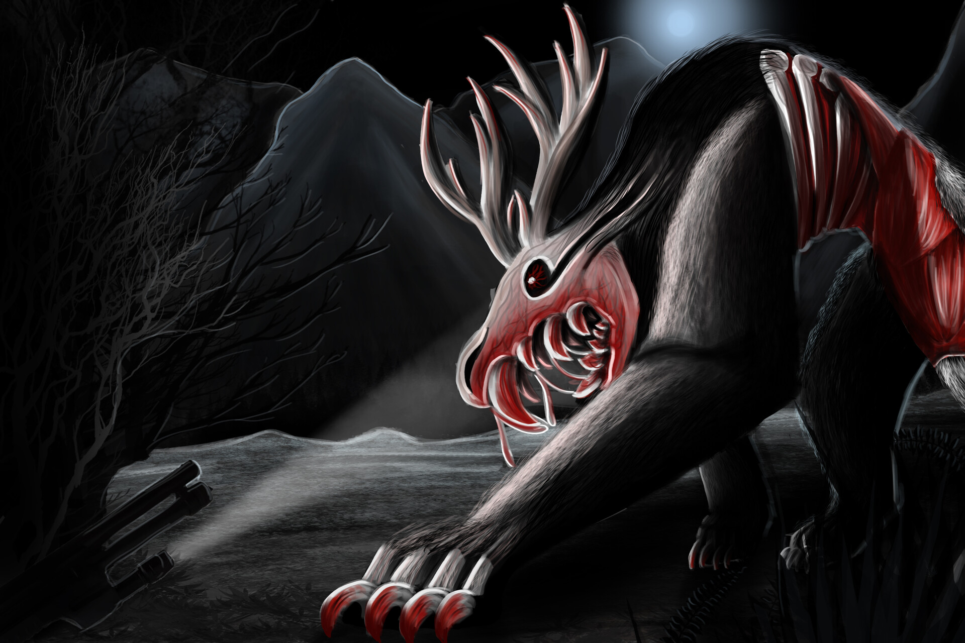 ArtStation - Wendigo Environment Concept