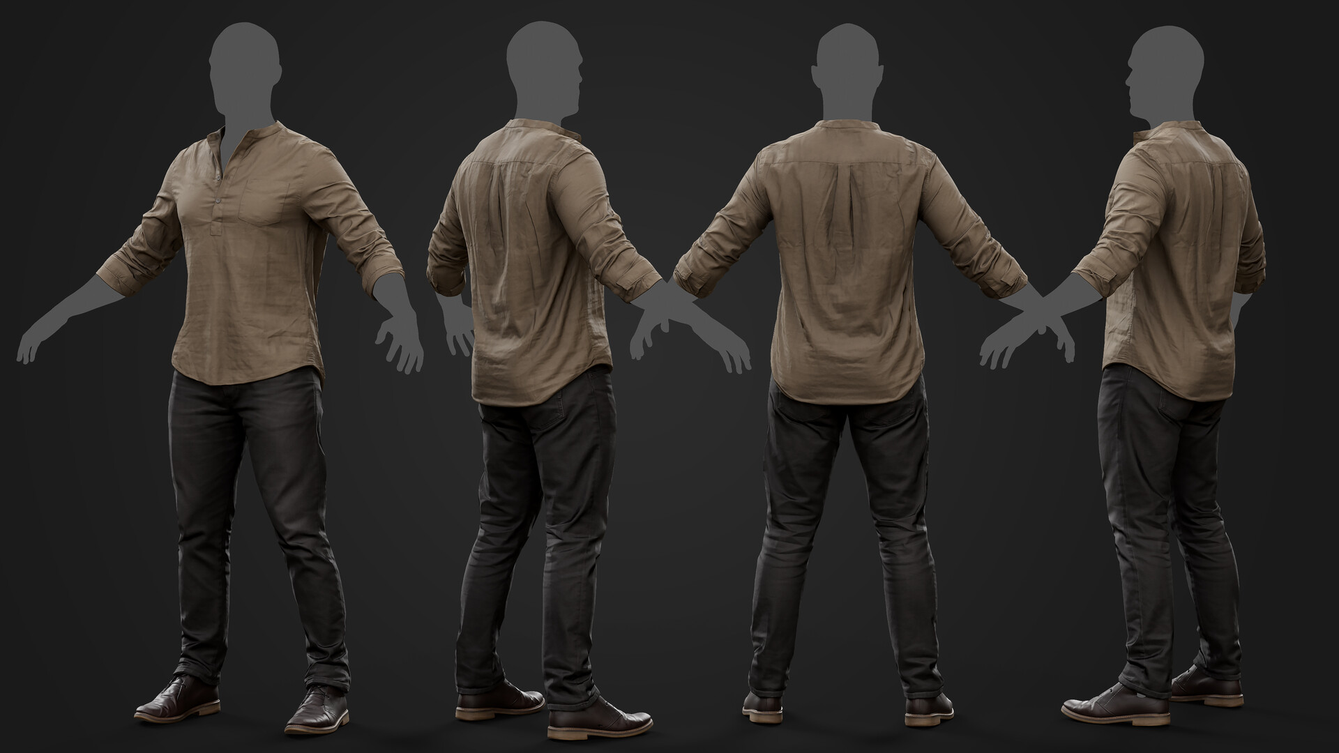 3D Scan Store - Modular Clothing Scans