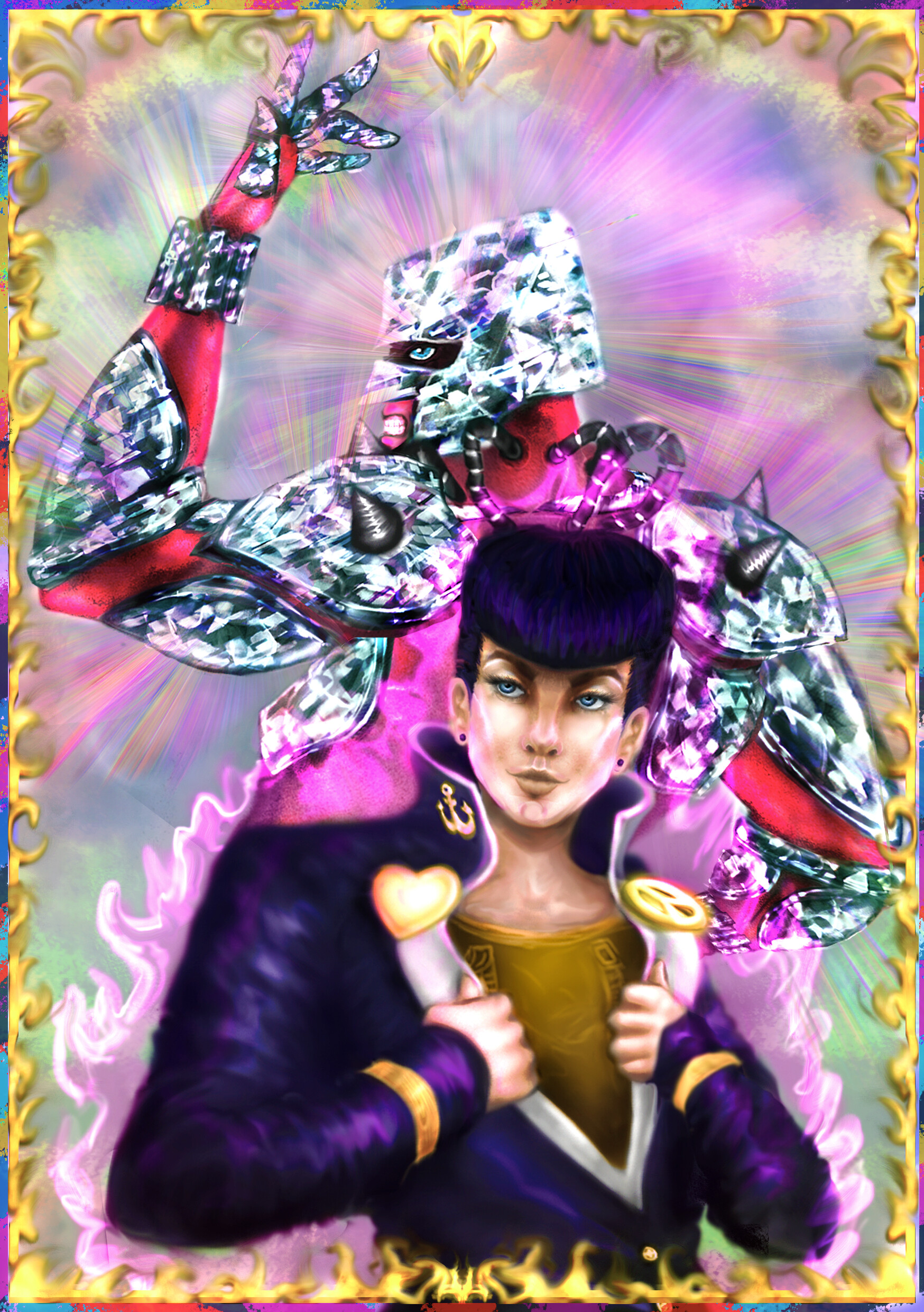 ArtStation - JOSUKE & CRAZY DIAMOND - FANART