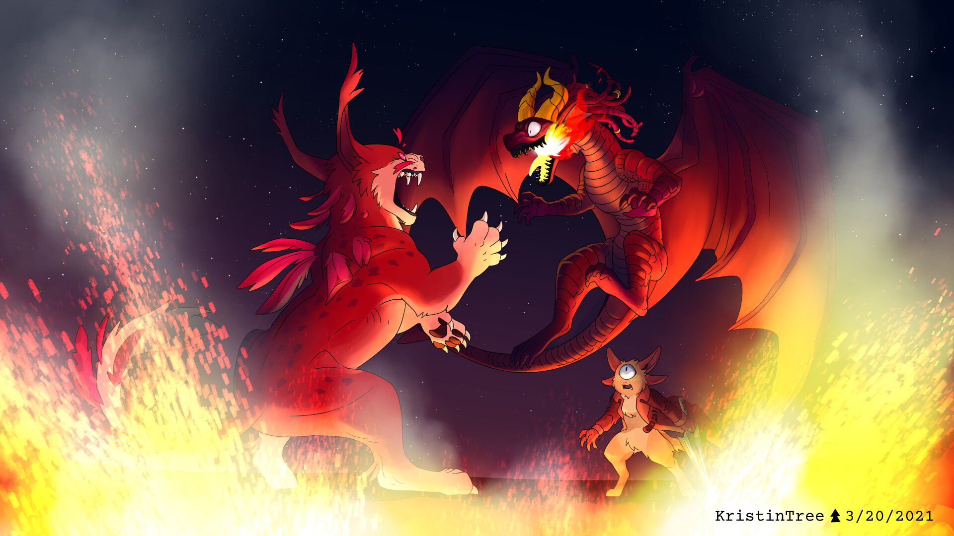 ArtStation - Volcano Battle (3/20/21)