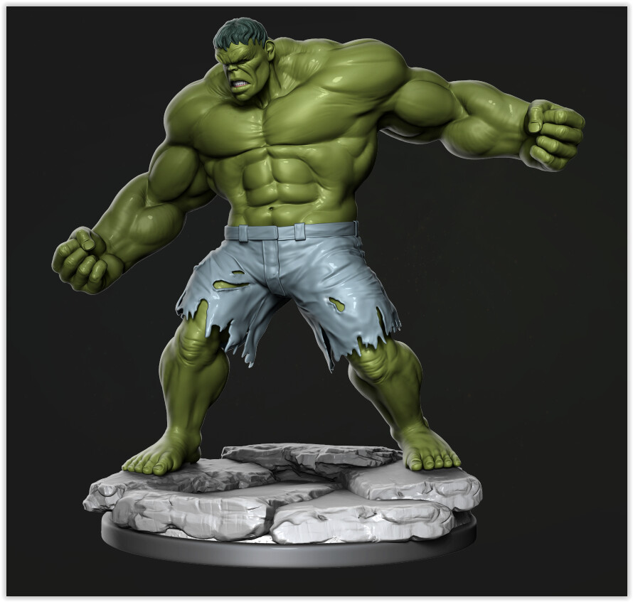 ArtStation - HULK - 3DPrint - WIP