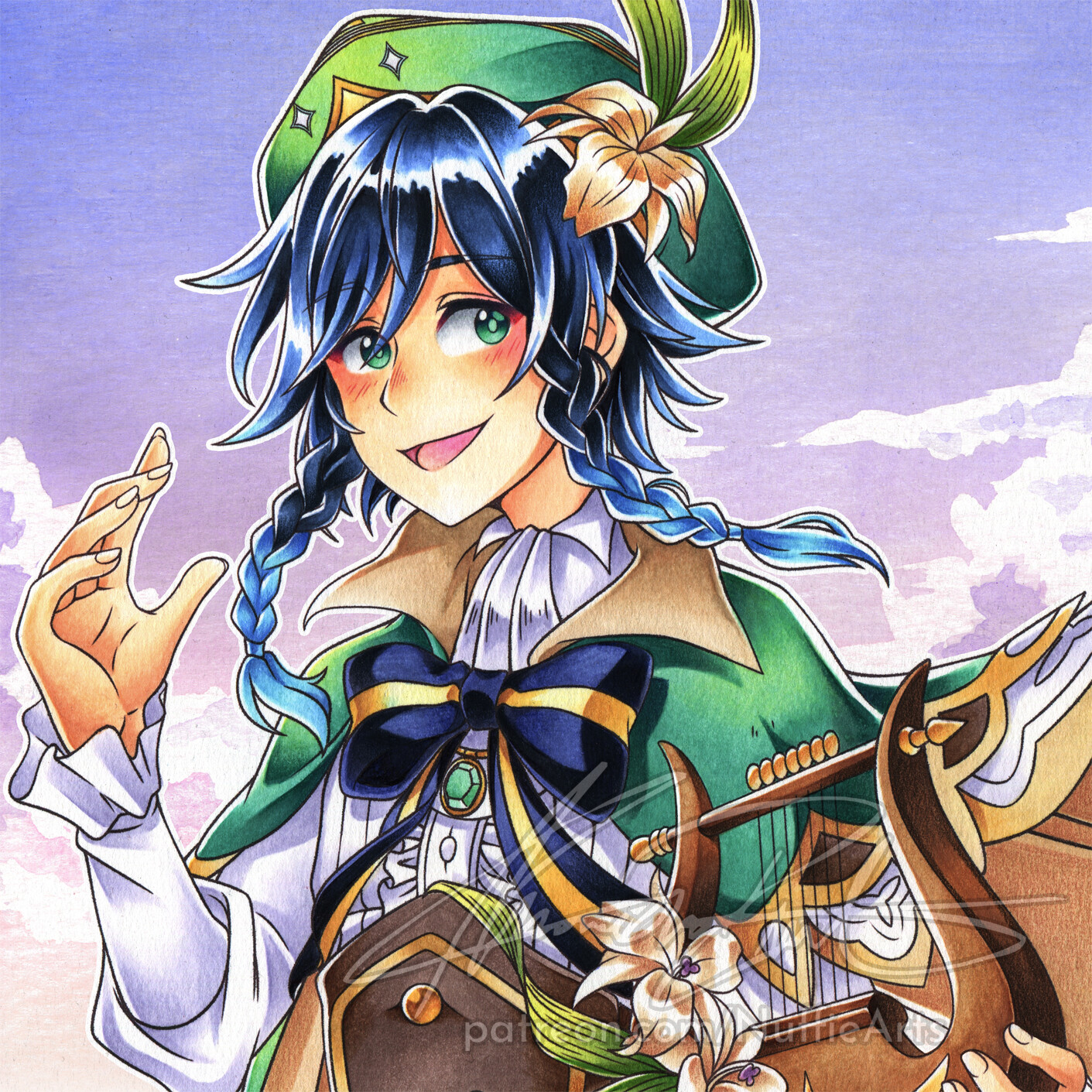 Nuffie Arts - Venti | Genshin Impact FanArt