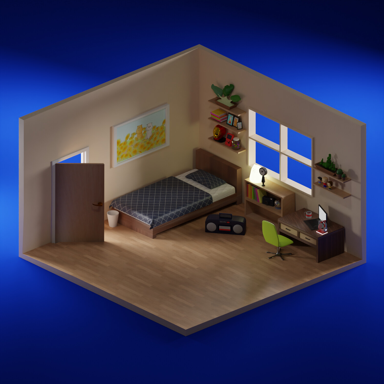 ArtStation - isometric room