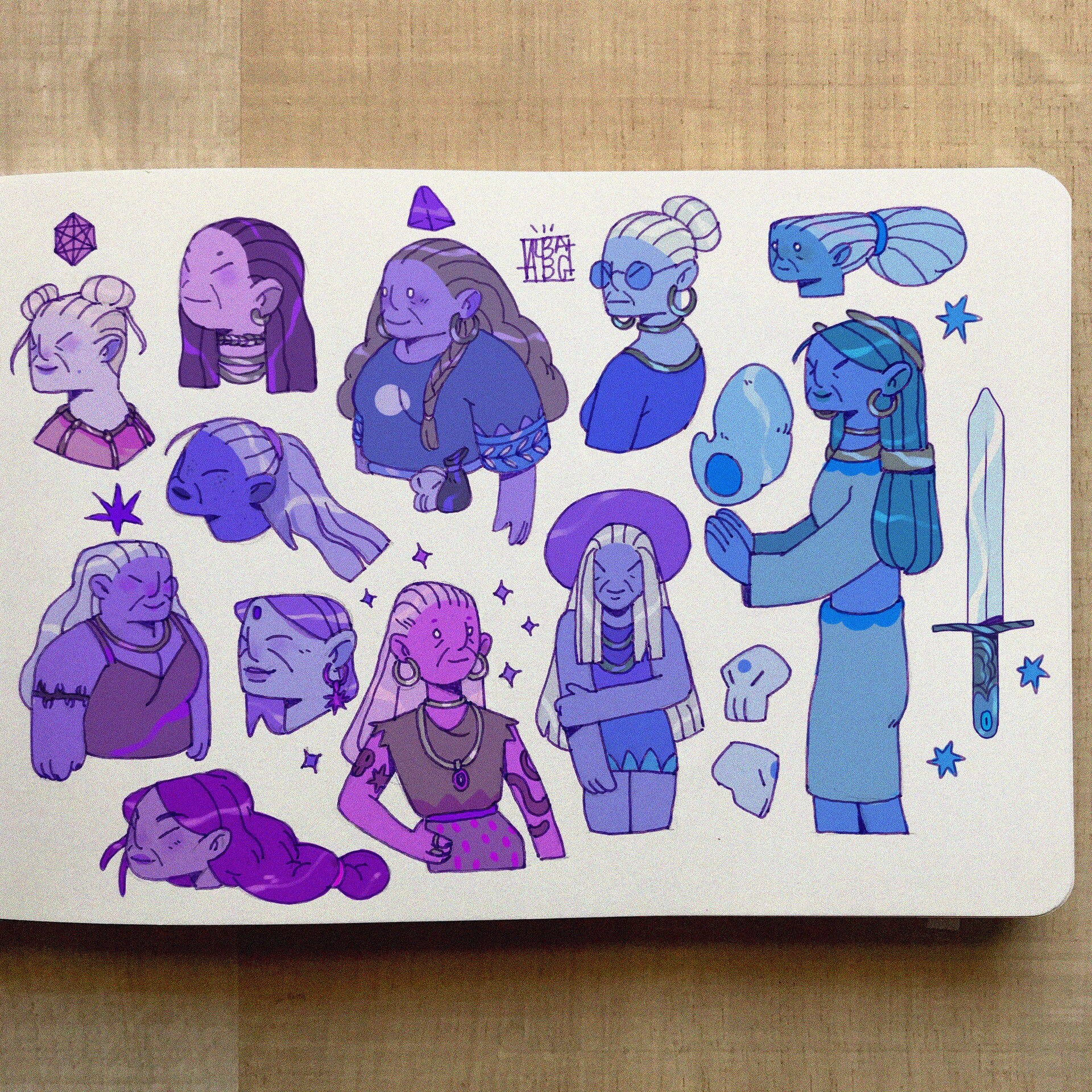 ArtStation - Old ladies designs 🌚🖤