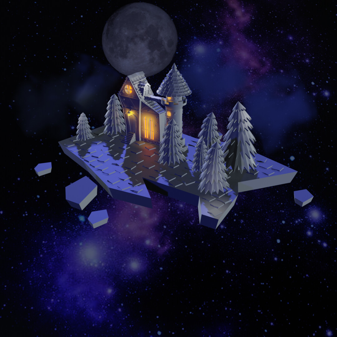 ArtStation - House in space