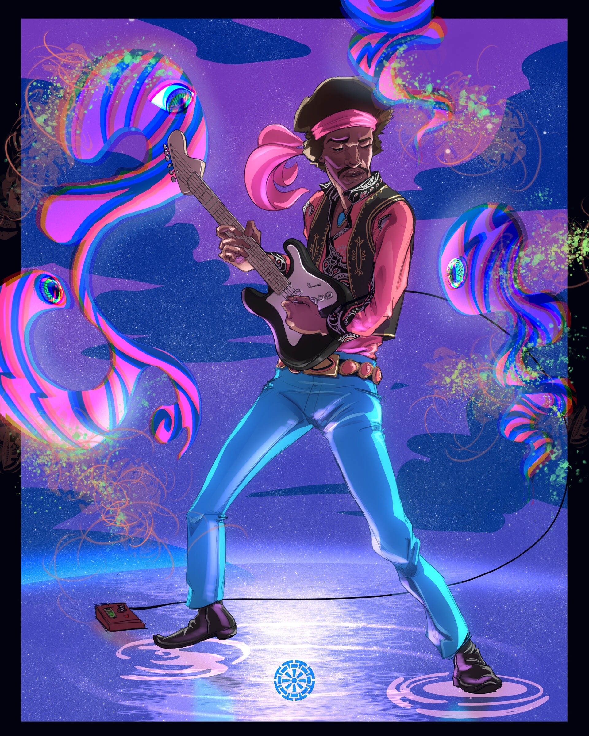 ArtStation - Jimi Hendrix