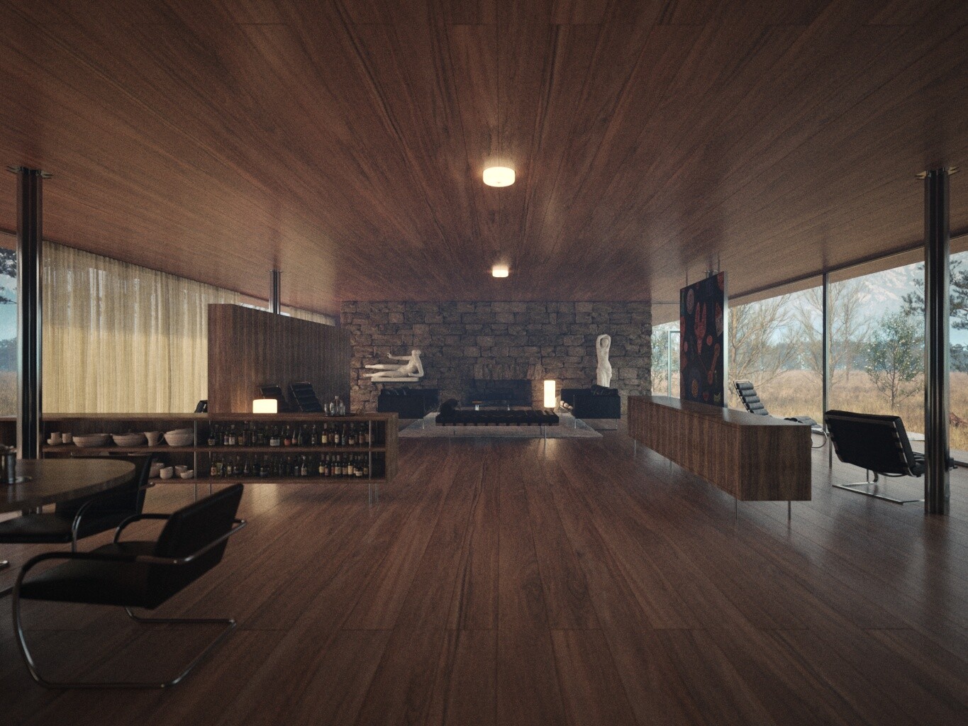 bhakta krpa - Resor House, 1938, Mies Van der Rohe