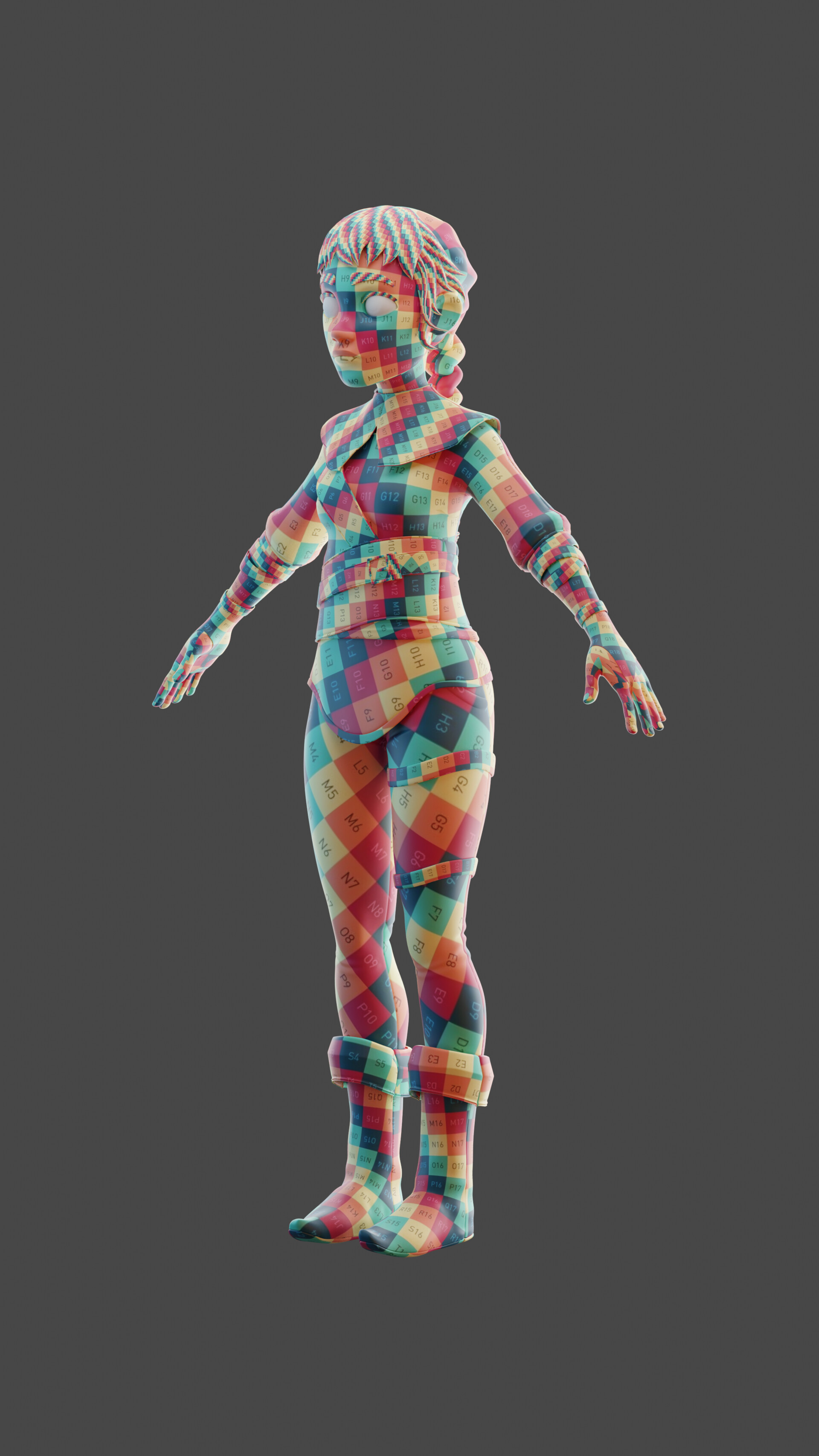 Sam Gielen - Zia - 3D Character Creation Workflow - (Blender 2.91)