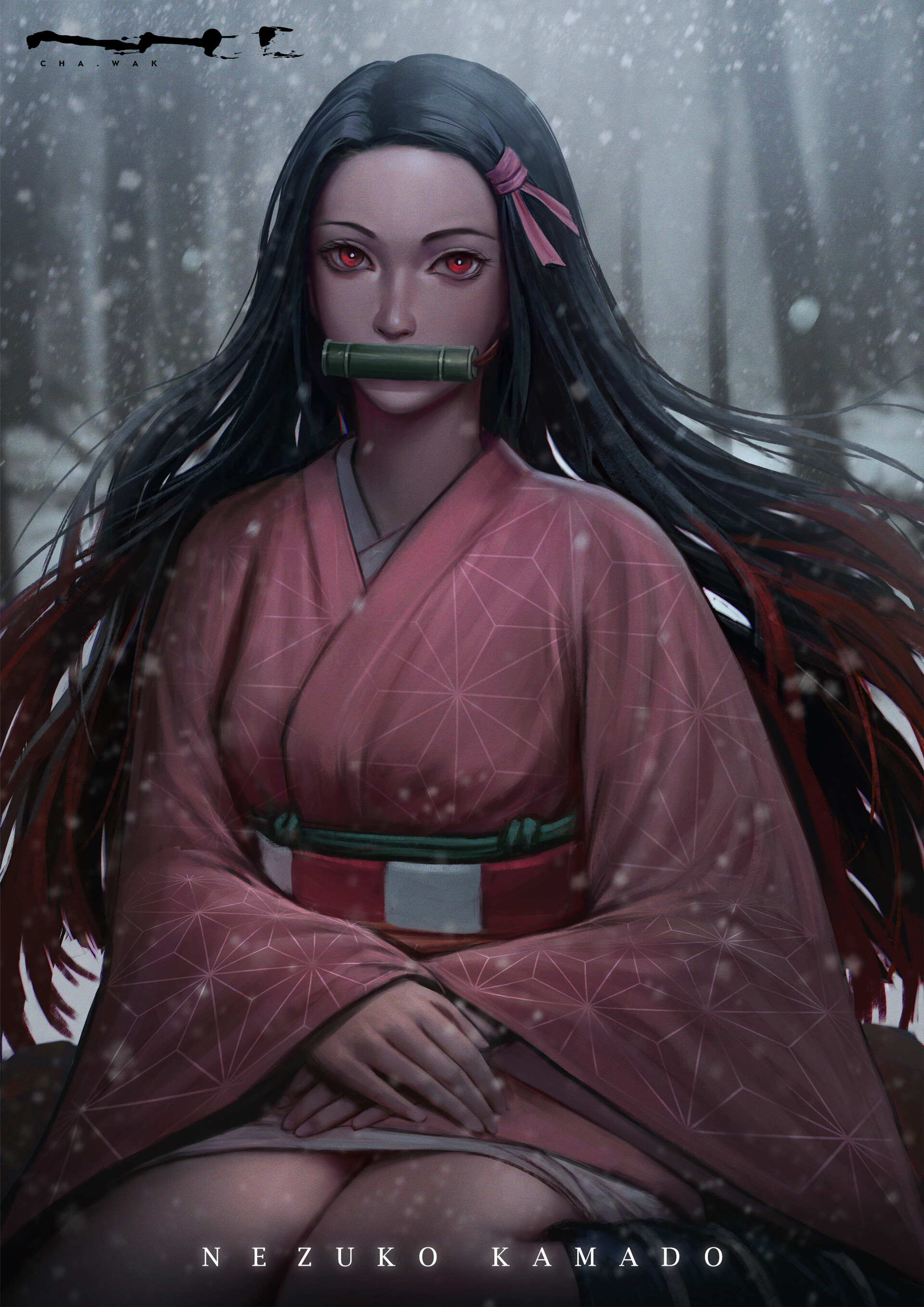 ArtStation - Demon Slayer - Nezuko Kamado - Fanart