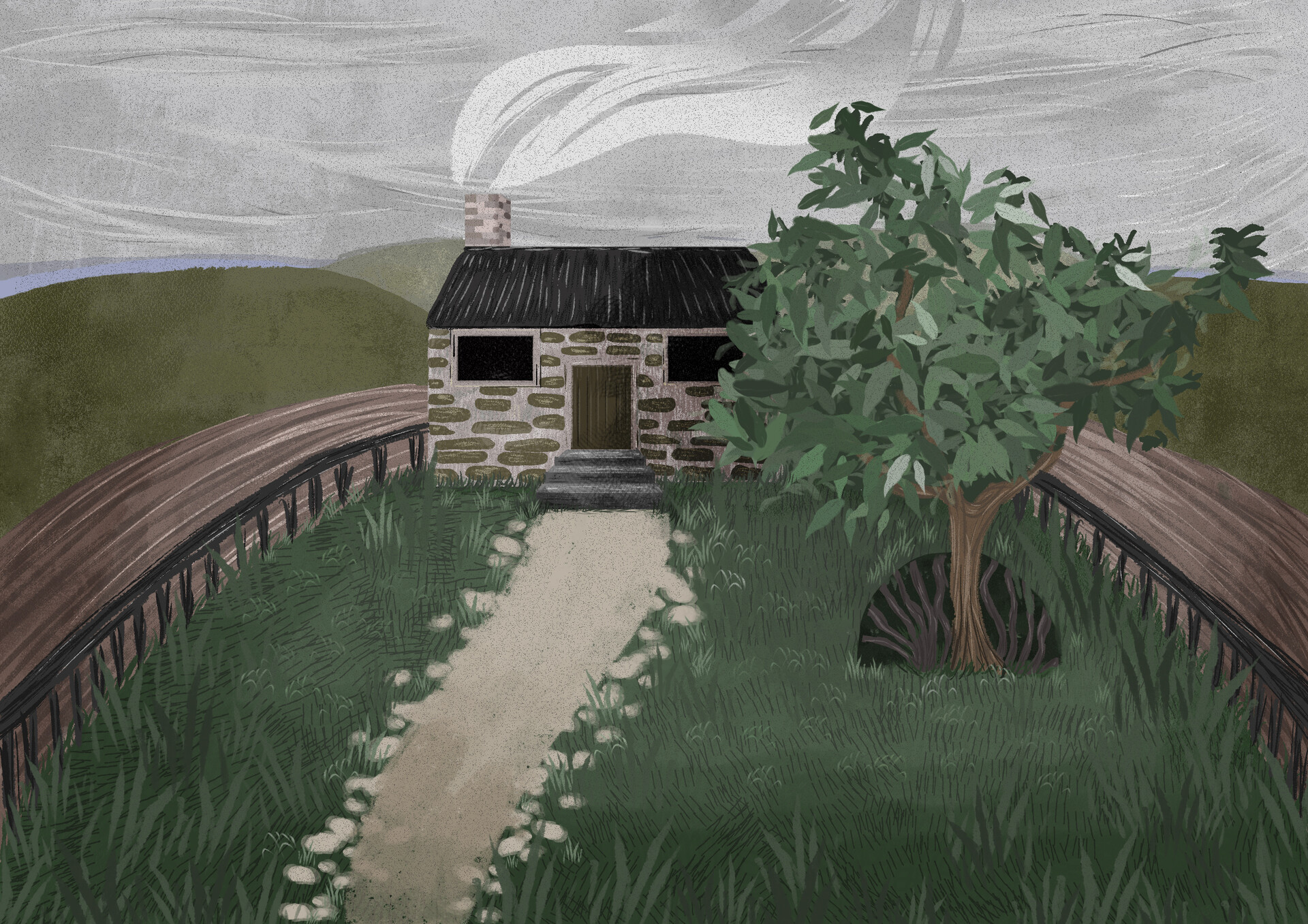 ArtStation - James and the Giant Peach house