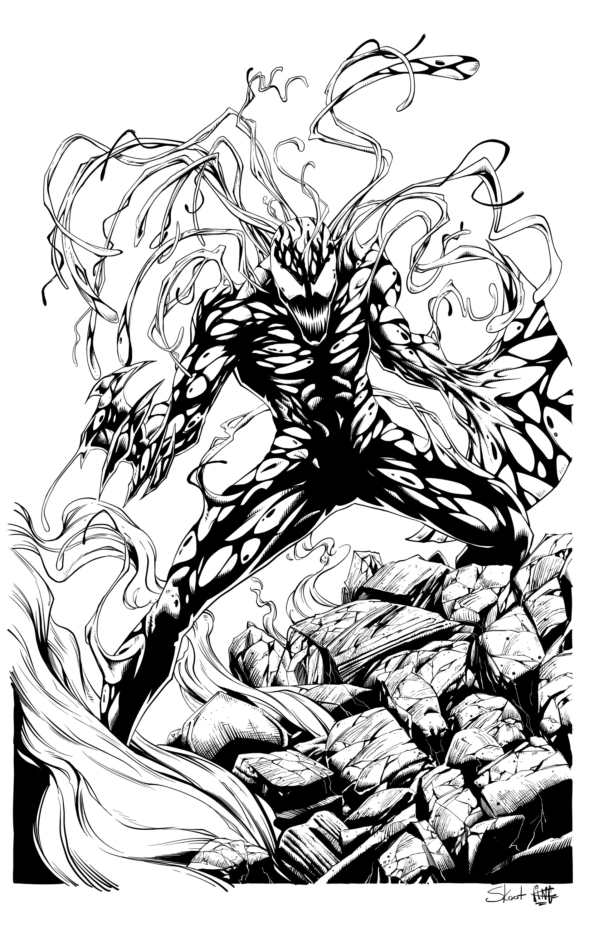 ArtStation - Carnage Inks Over Skoot Starnes