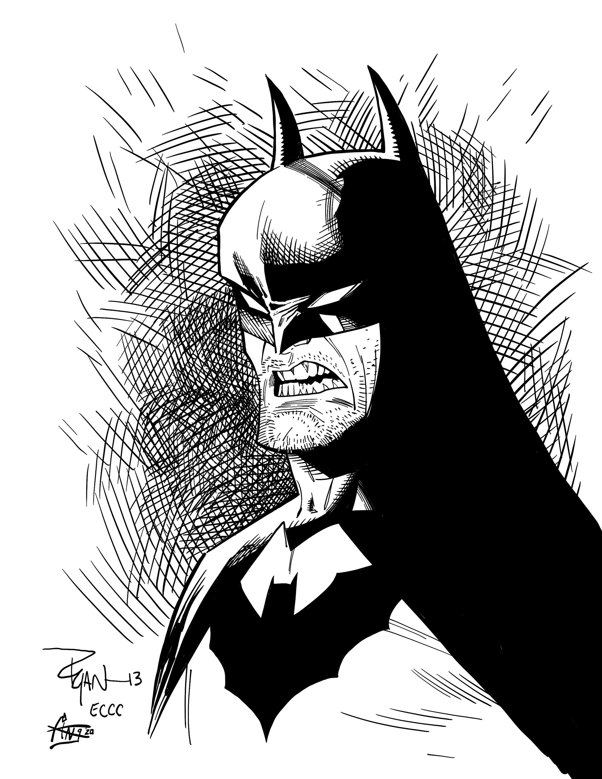 ArtStation - Batman Inks Over Ryan Ottley