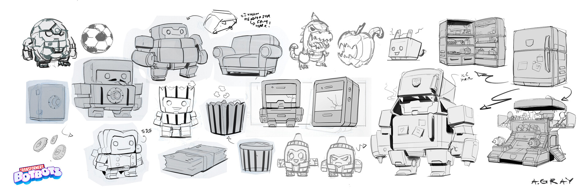 ArtStation - TRANSFORMERS BOTBOTS: Sketch Dump Page 2