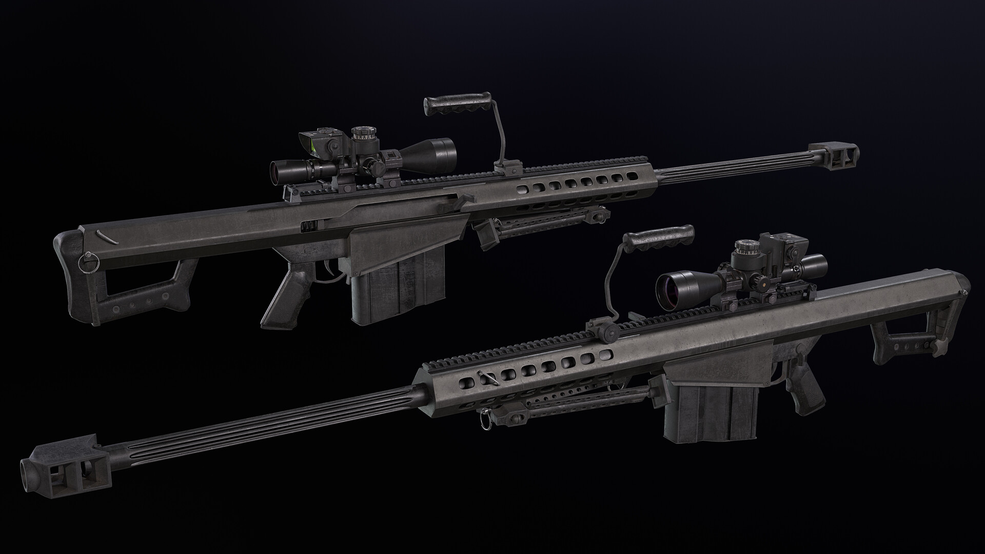 George Shevchenko - Barrett M82A1 Rifle With B.O.R.S. Optics