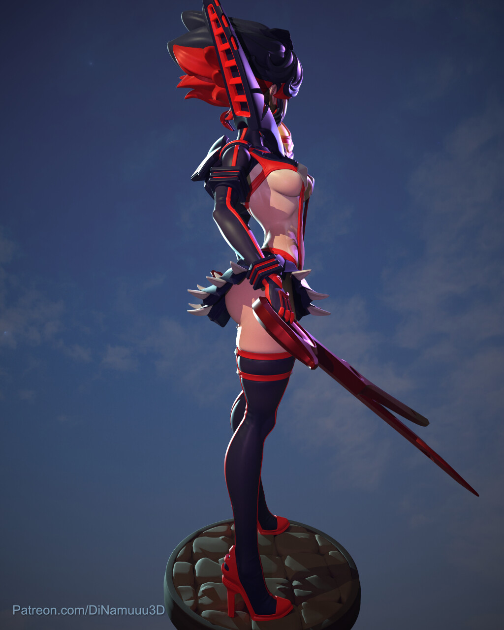 Dinamuuu 3D - Ryuko Matoi 3D Print Model STL