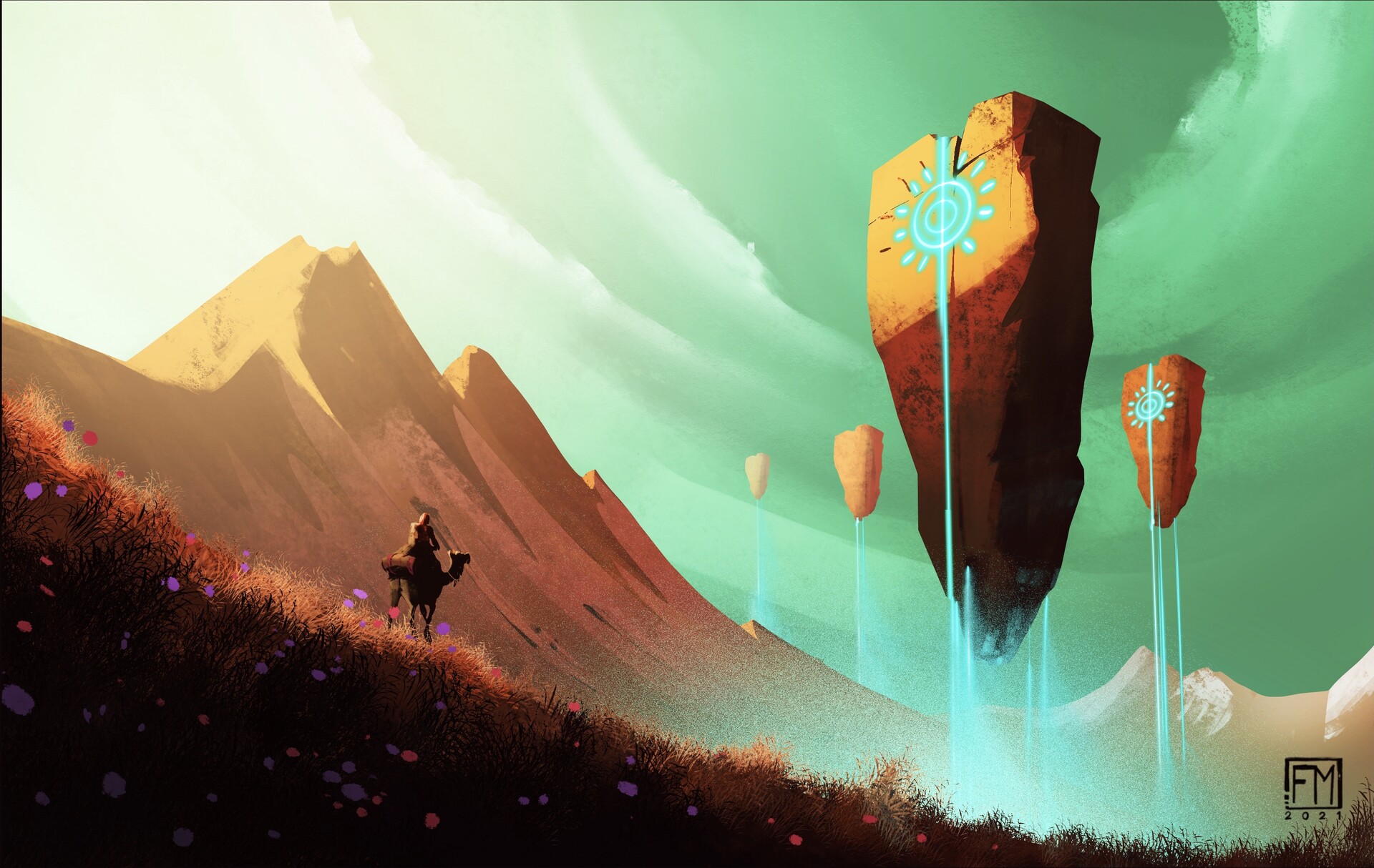 ArtStation - SciFi landscape