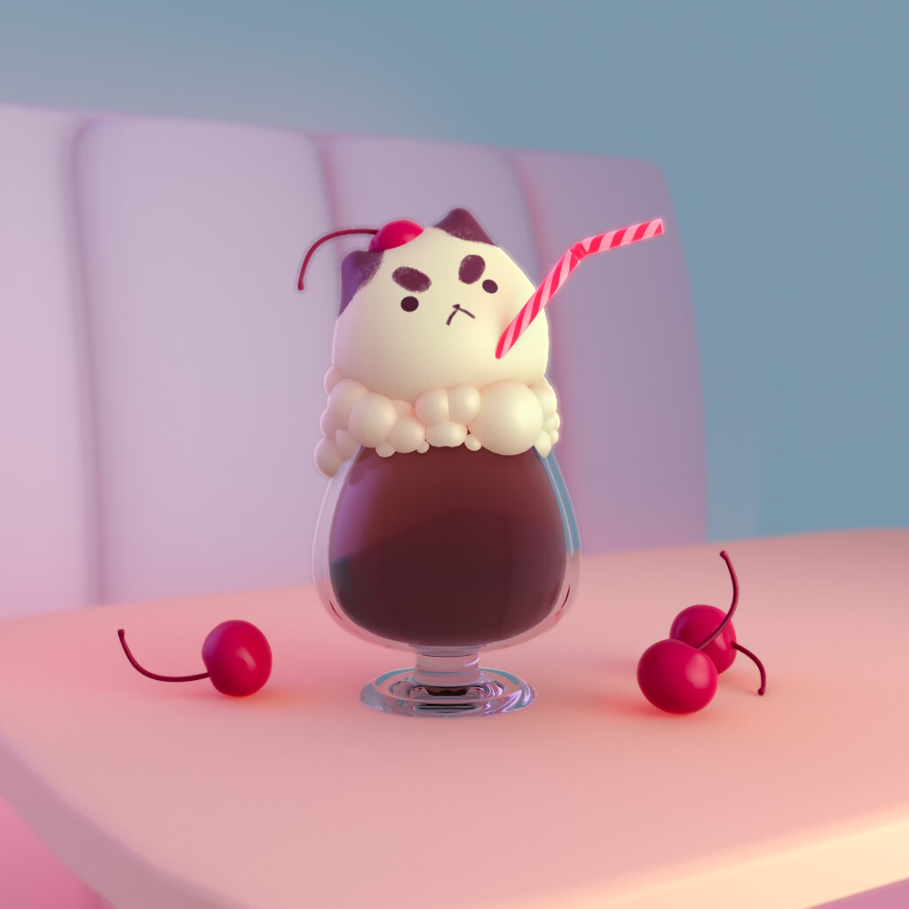 Animated Root Beer Float