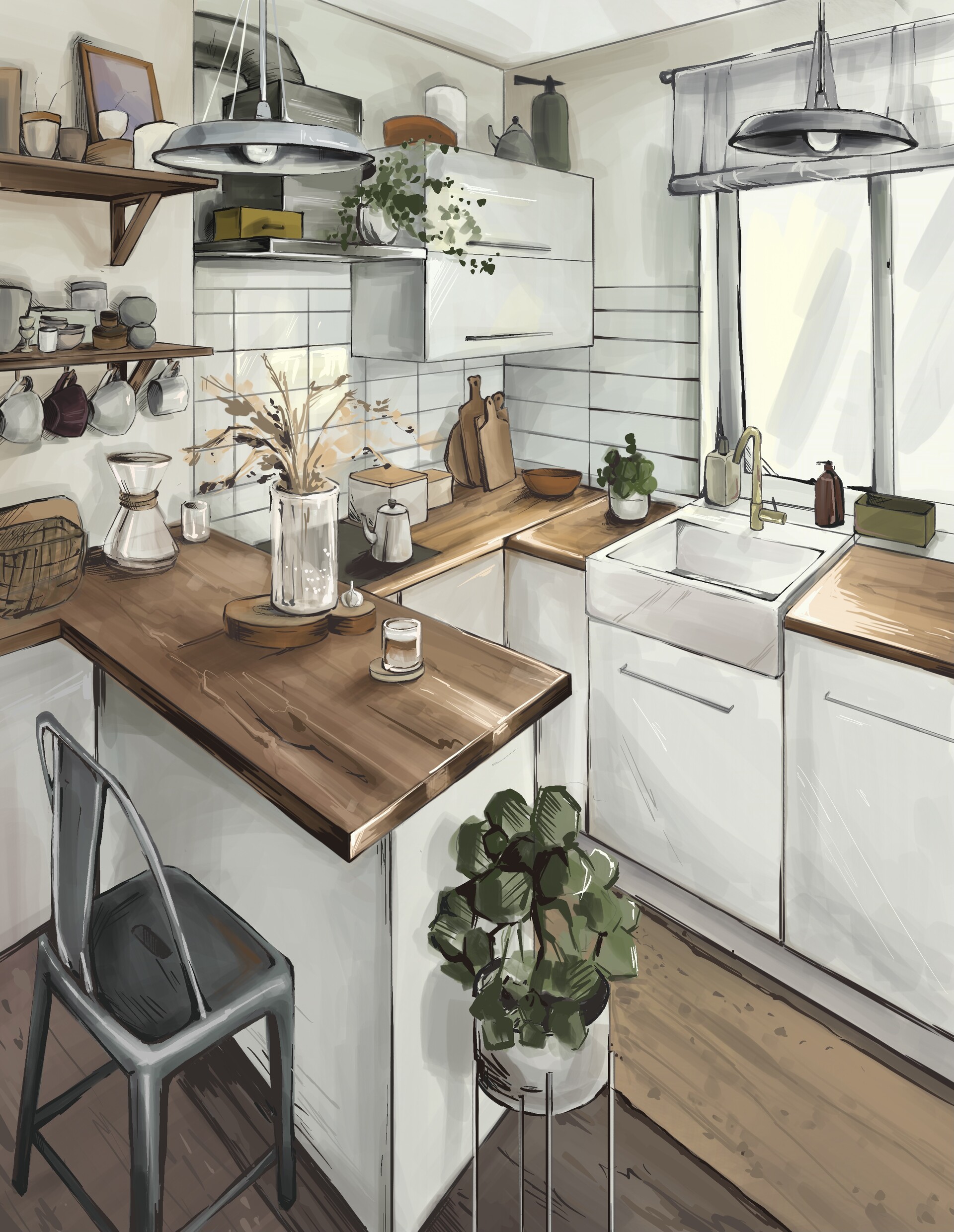 ArtStation - angular_perspective_interior