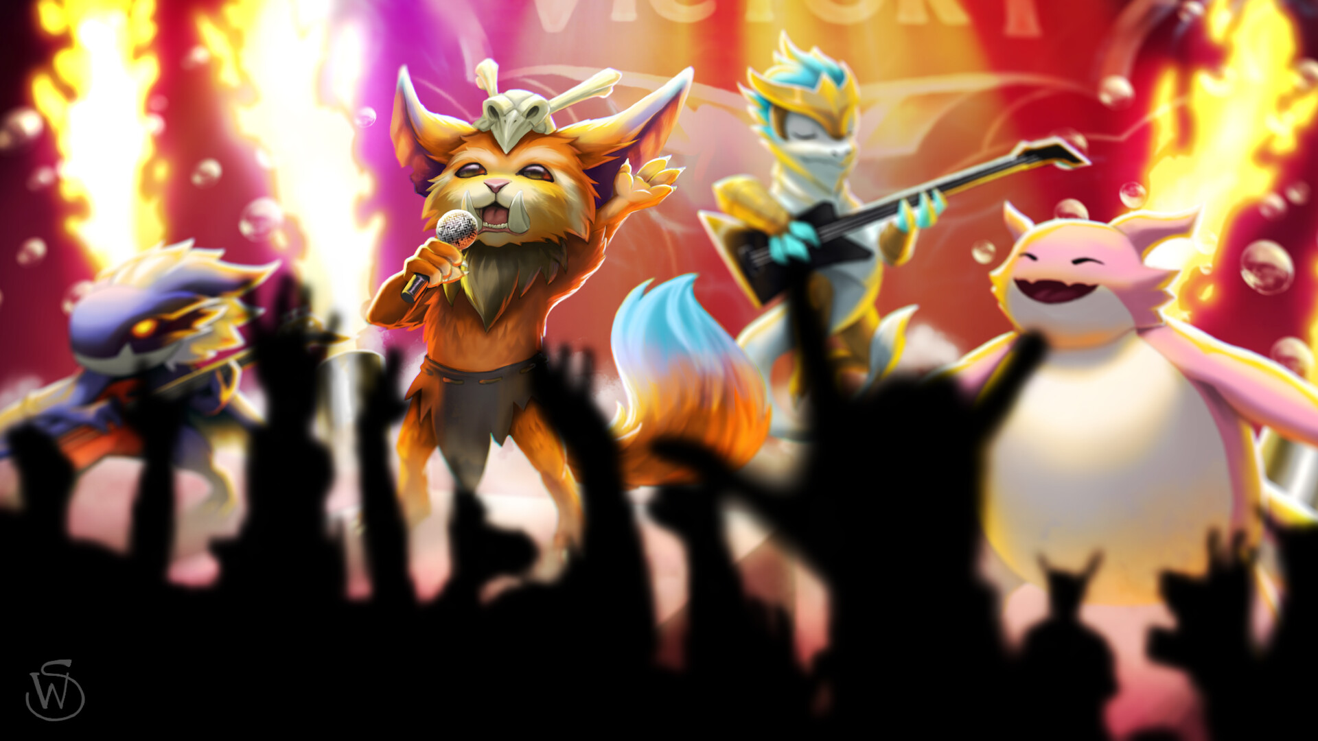 ArtStation - Gnar's music band - League of Legends fanart