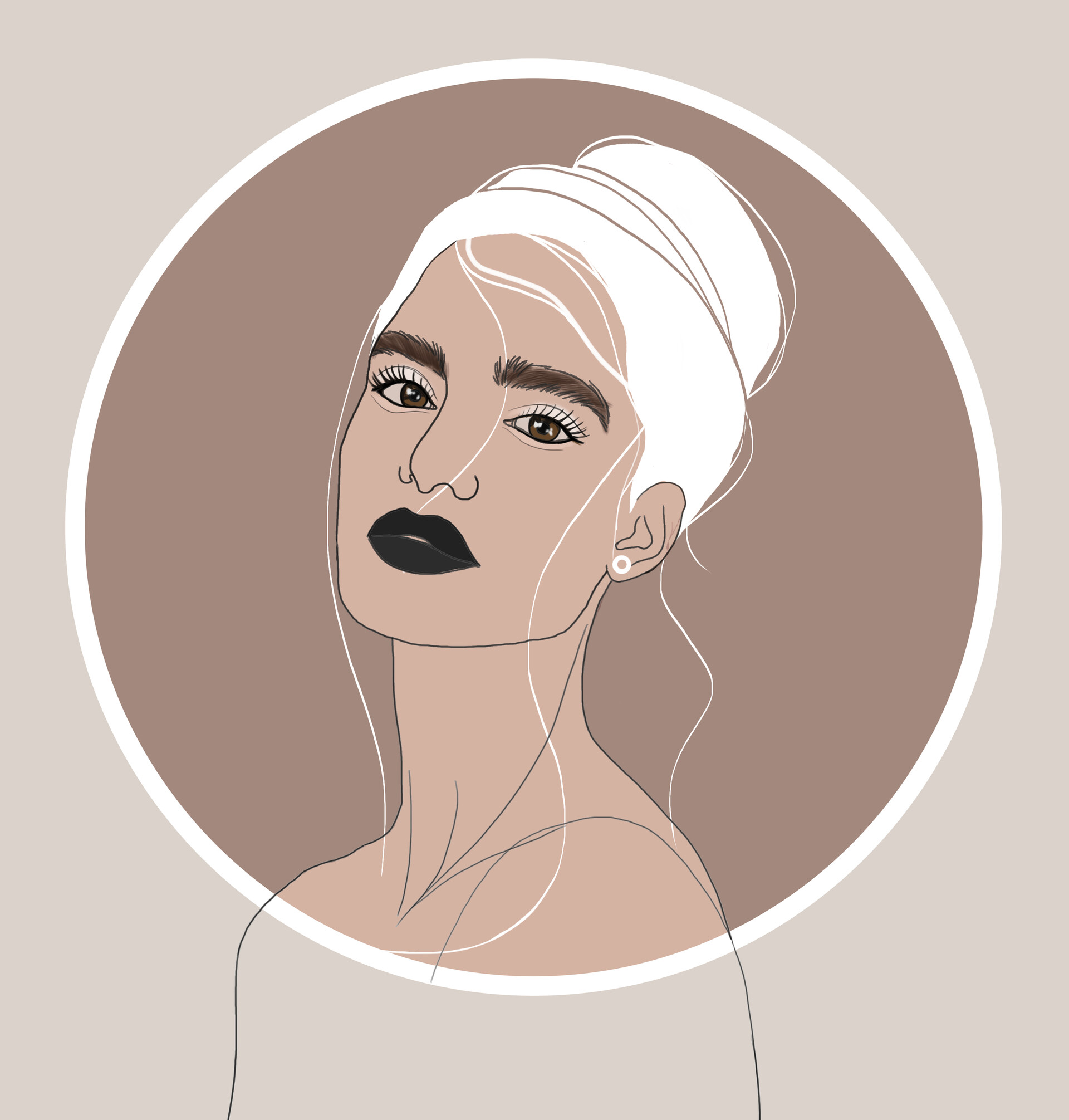 ArtStation - Portrait in french style