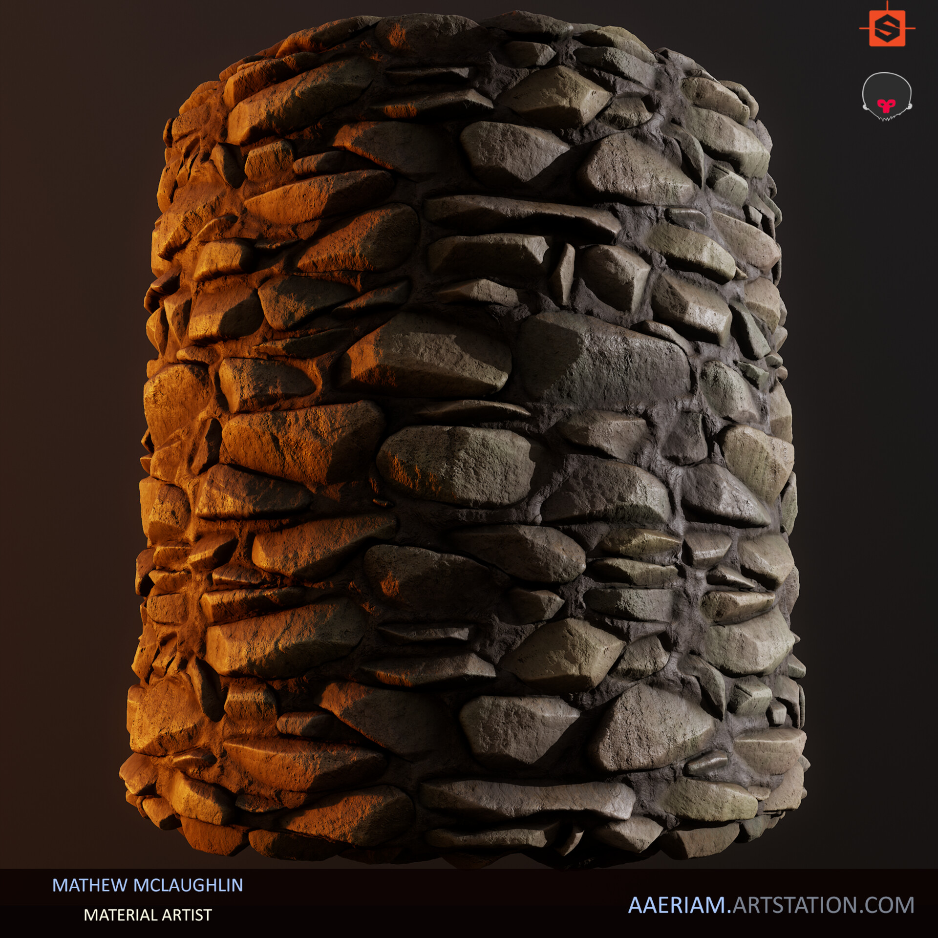 ArtStation - Ch0nky Stone Wall Study