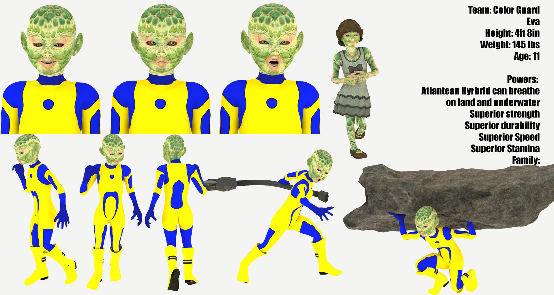 ArtStation - Eva Character Sheet