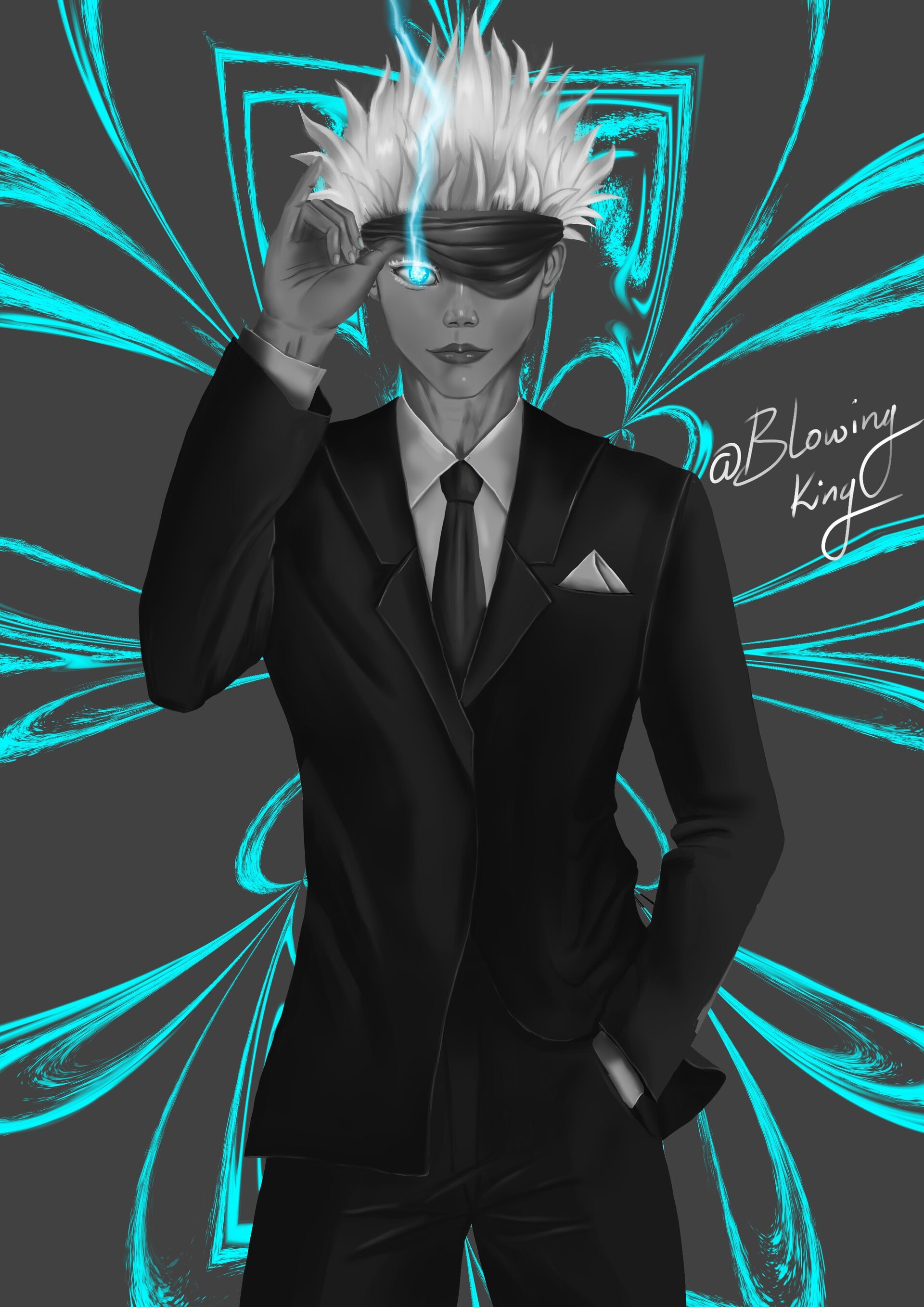 ArtStation - fanart of gojo satoru