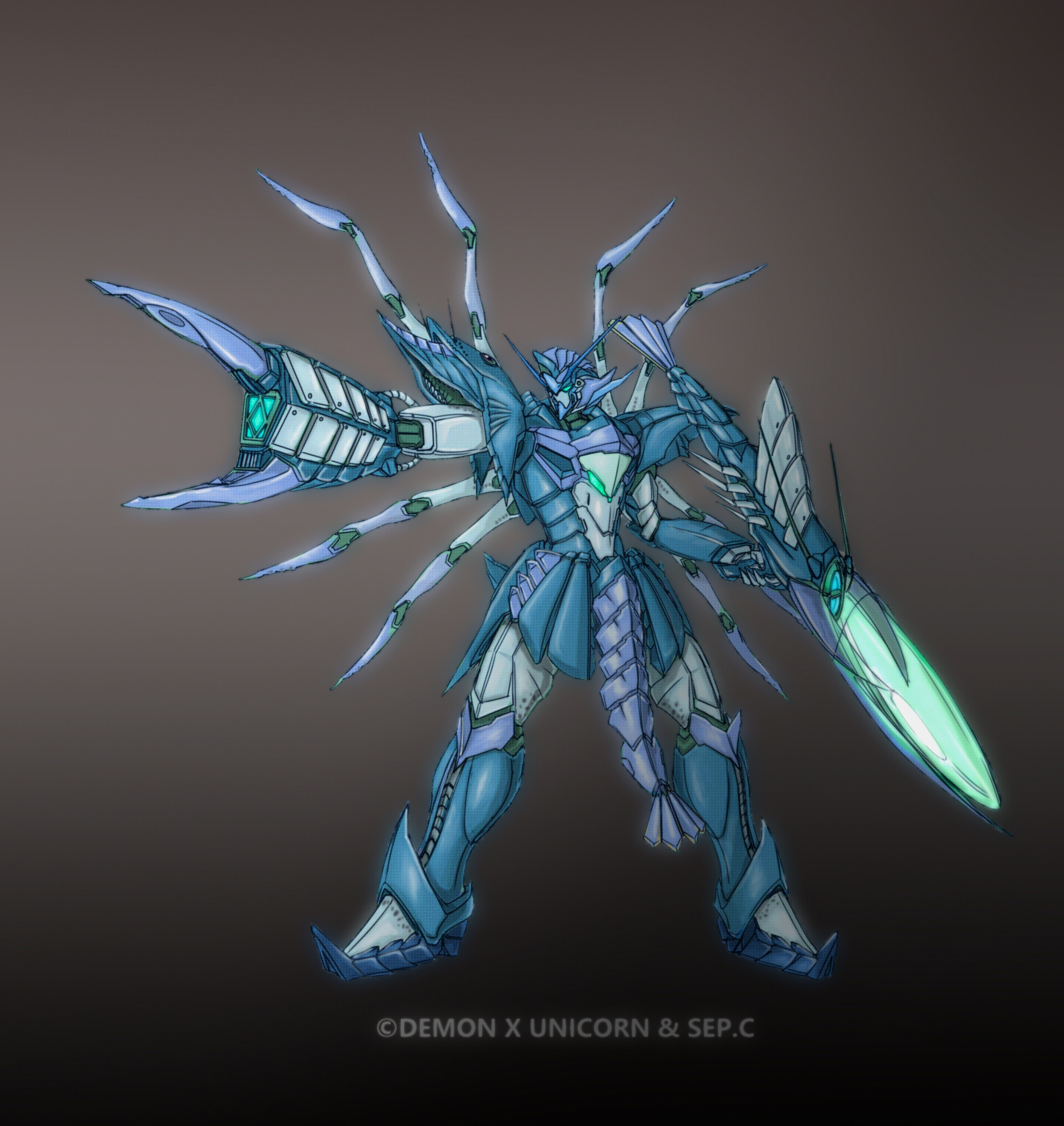 ArtStation - crab & Shrimp Gundam