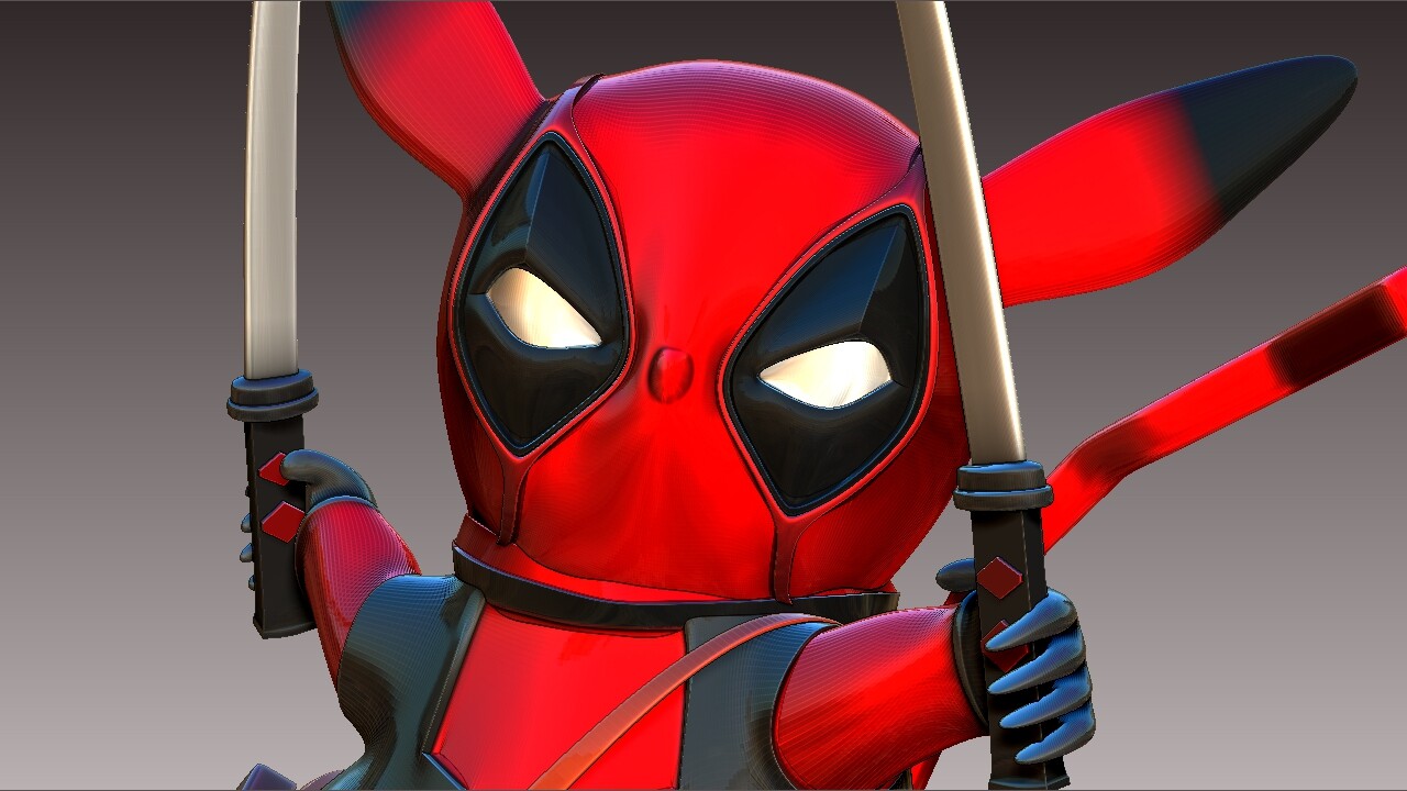 ArtStation - Pikachu x Deadpool