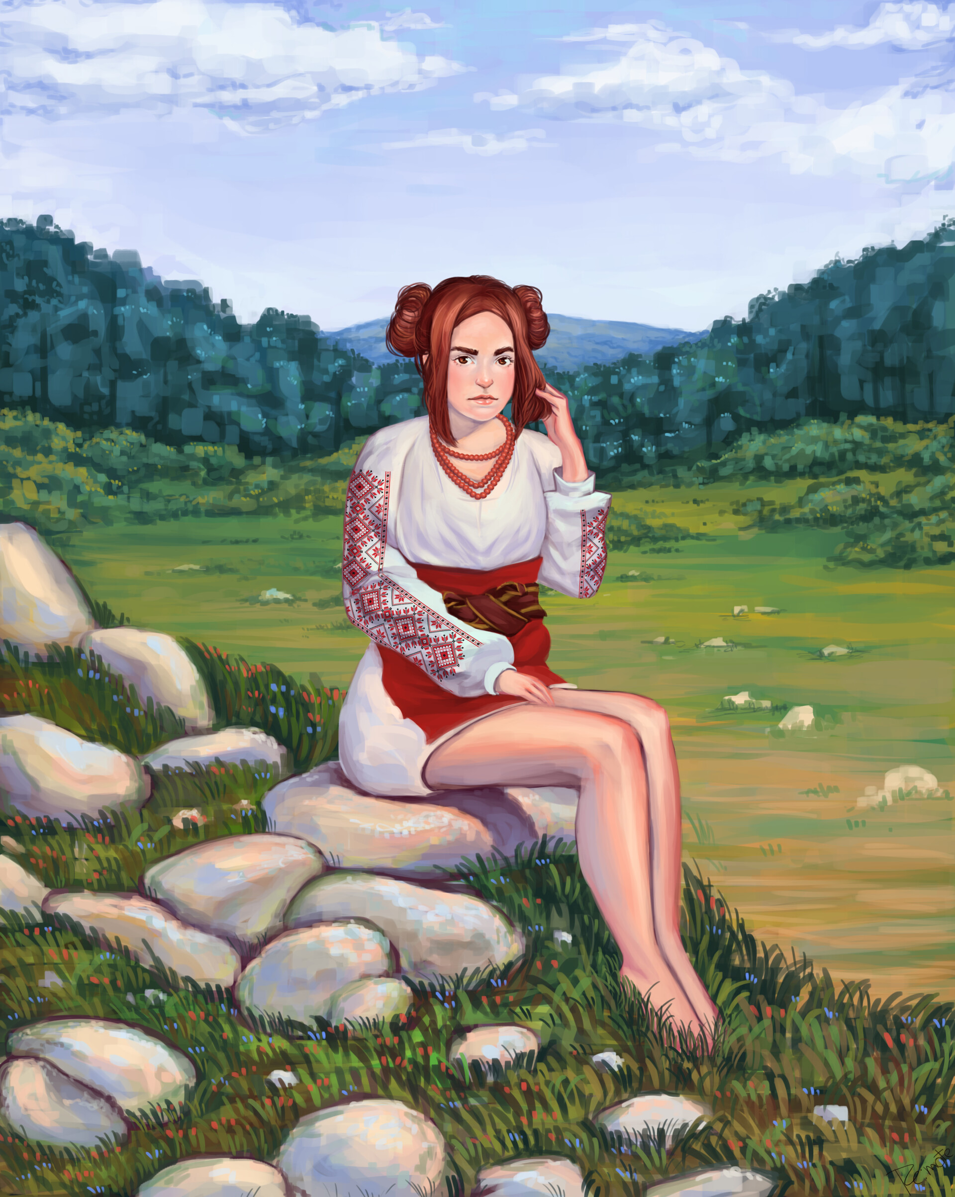 ArtStation - slavic girl