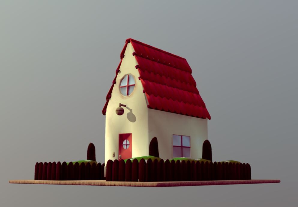 ArtStation - Little red house