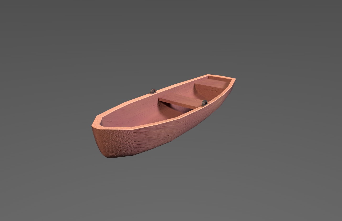 Boris Boiko - Simple Stylized Low-poly Cartoony Rowboat