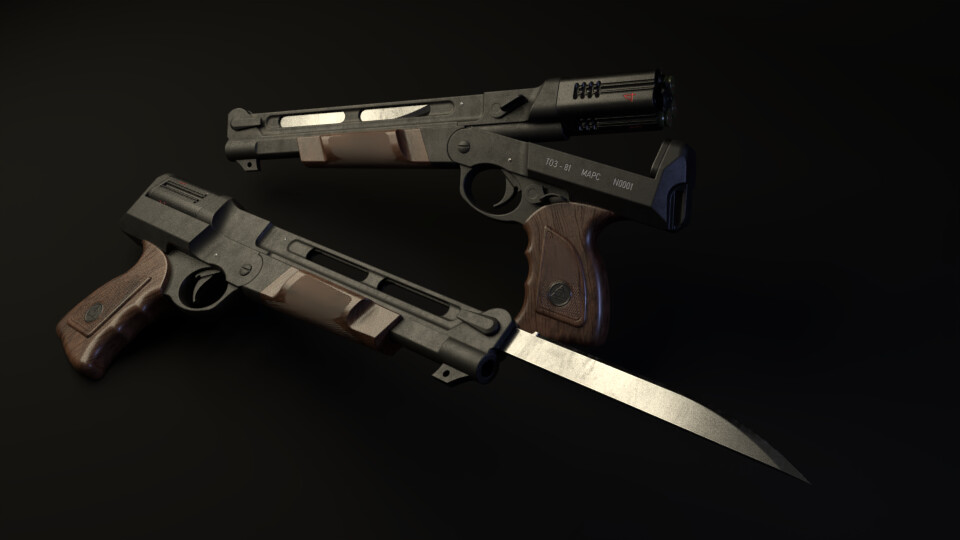 ArtStation - Toz-81 MARS gamerady gun