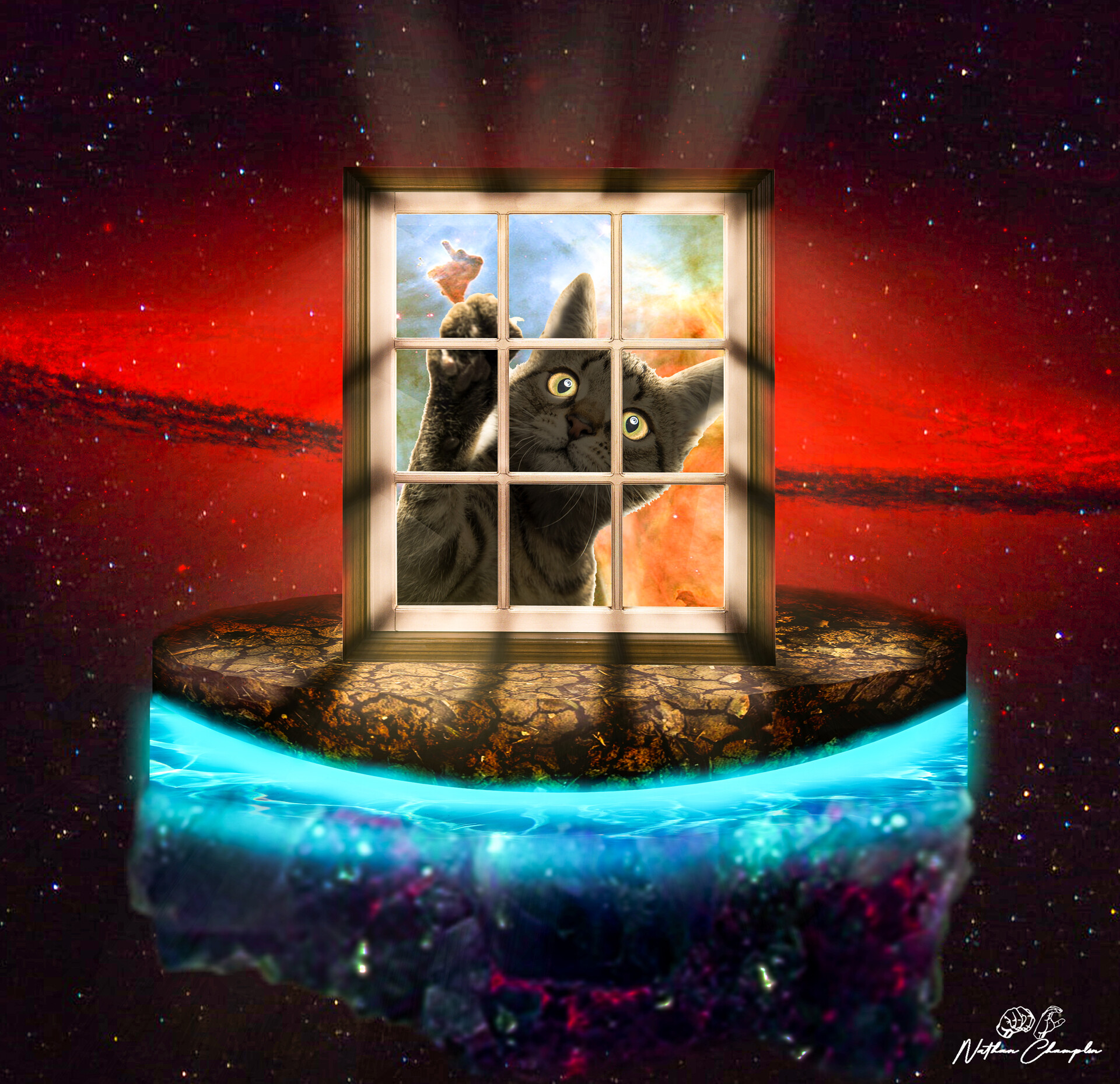 ArtStation - Cat in the Window