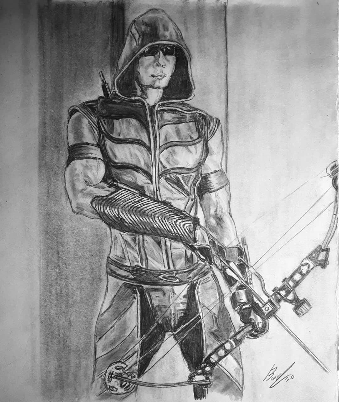 drawing green arrow