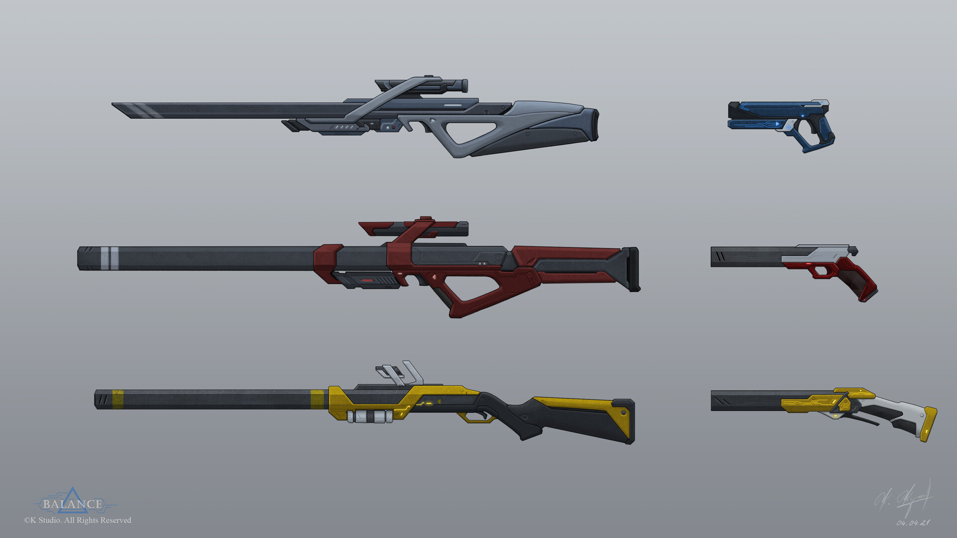 ArtStation - Sci-Fi weapon (concept 1)