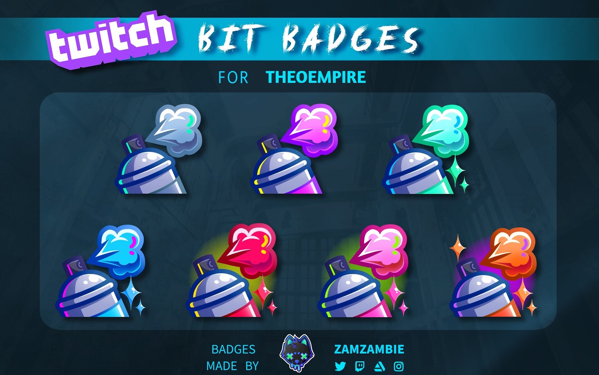 ArtStation - Twitch Bit Badges - Theoempire