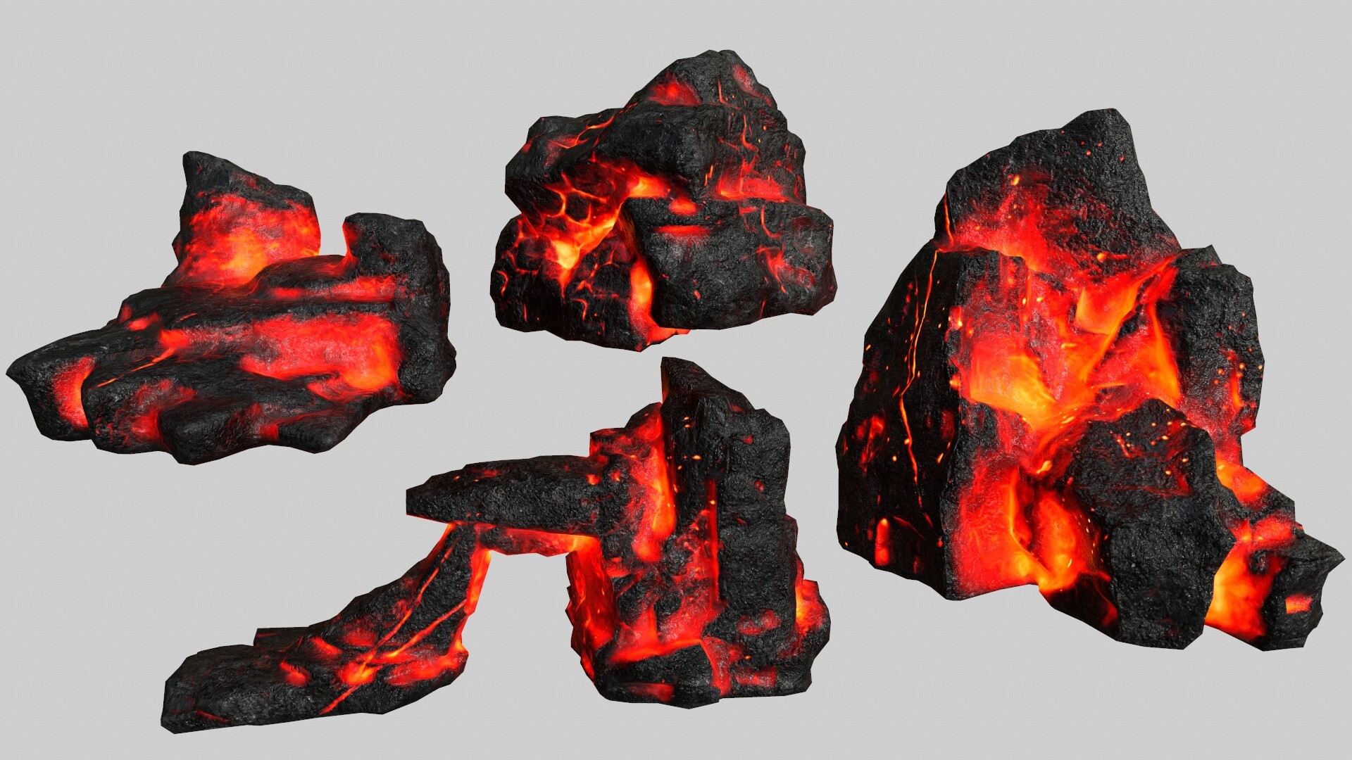 ArtStation - Lava Rock Set